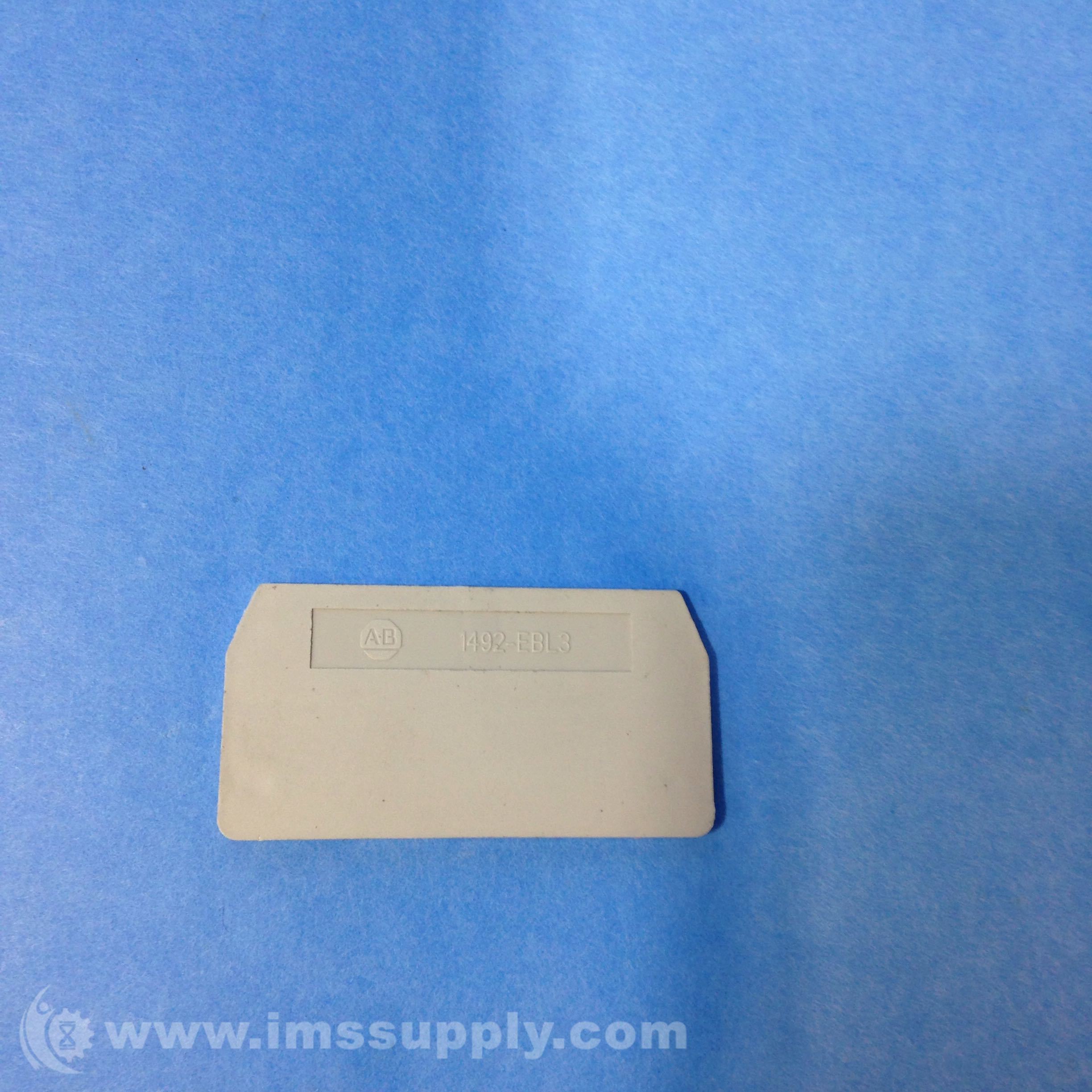 Allen Bradley 1492-EBL3 Terminal Block End Plate - IMS Supply