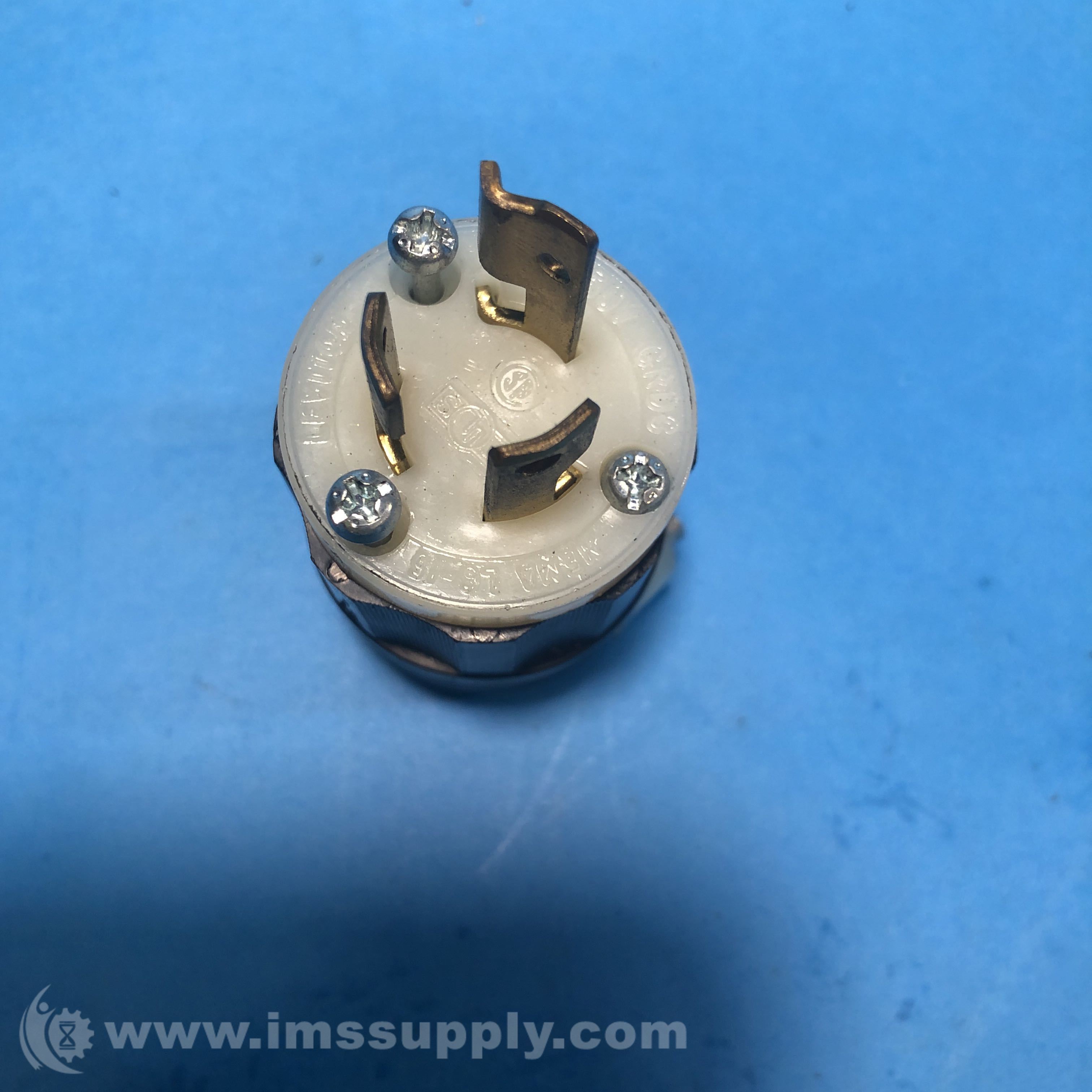 Leviton NEMA L6-15 2-Pole 3 Wire Twist Locking Male Plug - IMS Supply