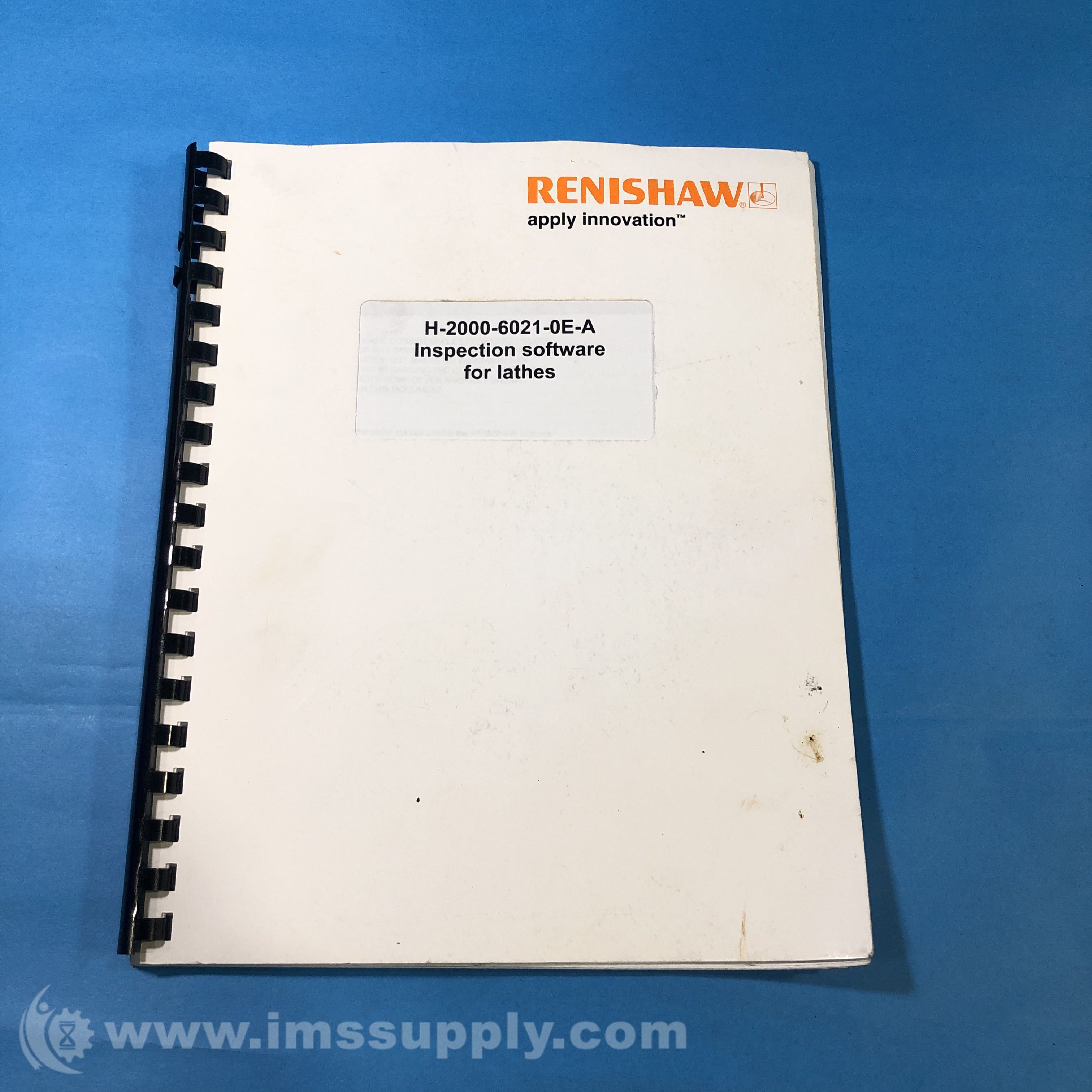 Renishaw H-2000-6021-0E-A Inspection Software Manual - IMS Supply