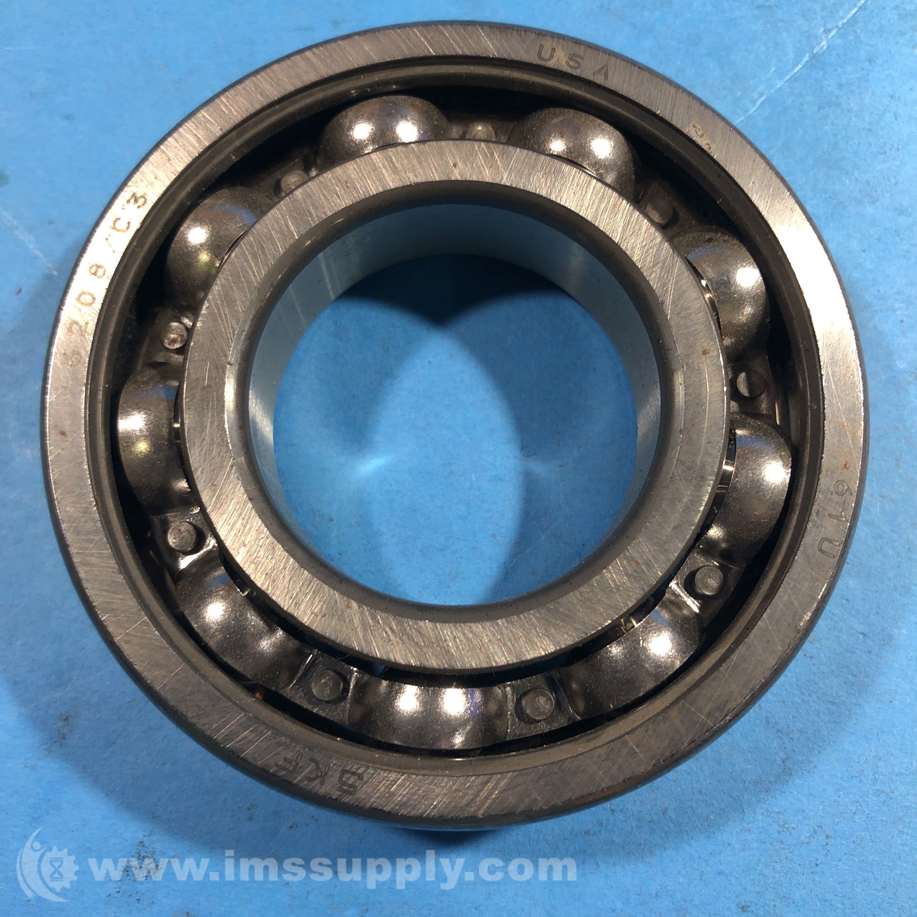 SKF 6208/C3 Single Row Deep Groove Ball Bearing - IMS Supply