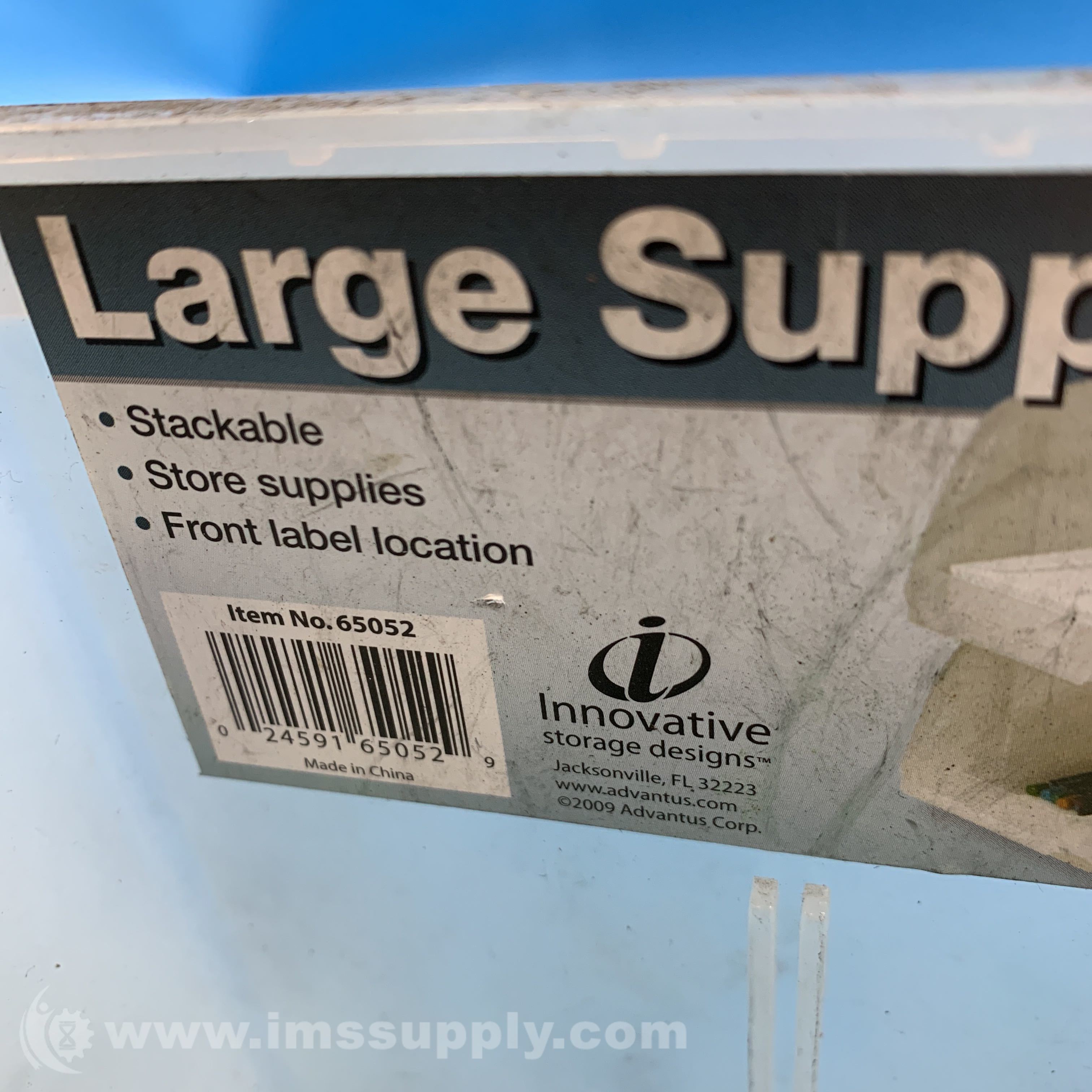 Innovative Labeling Solutions 65052 Stackable Large Supply Bin - IMS Supply