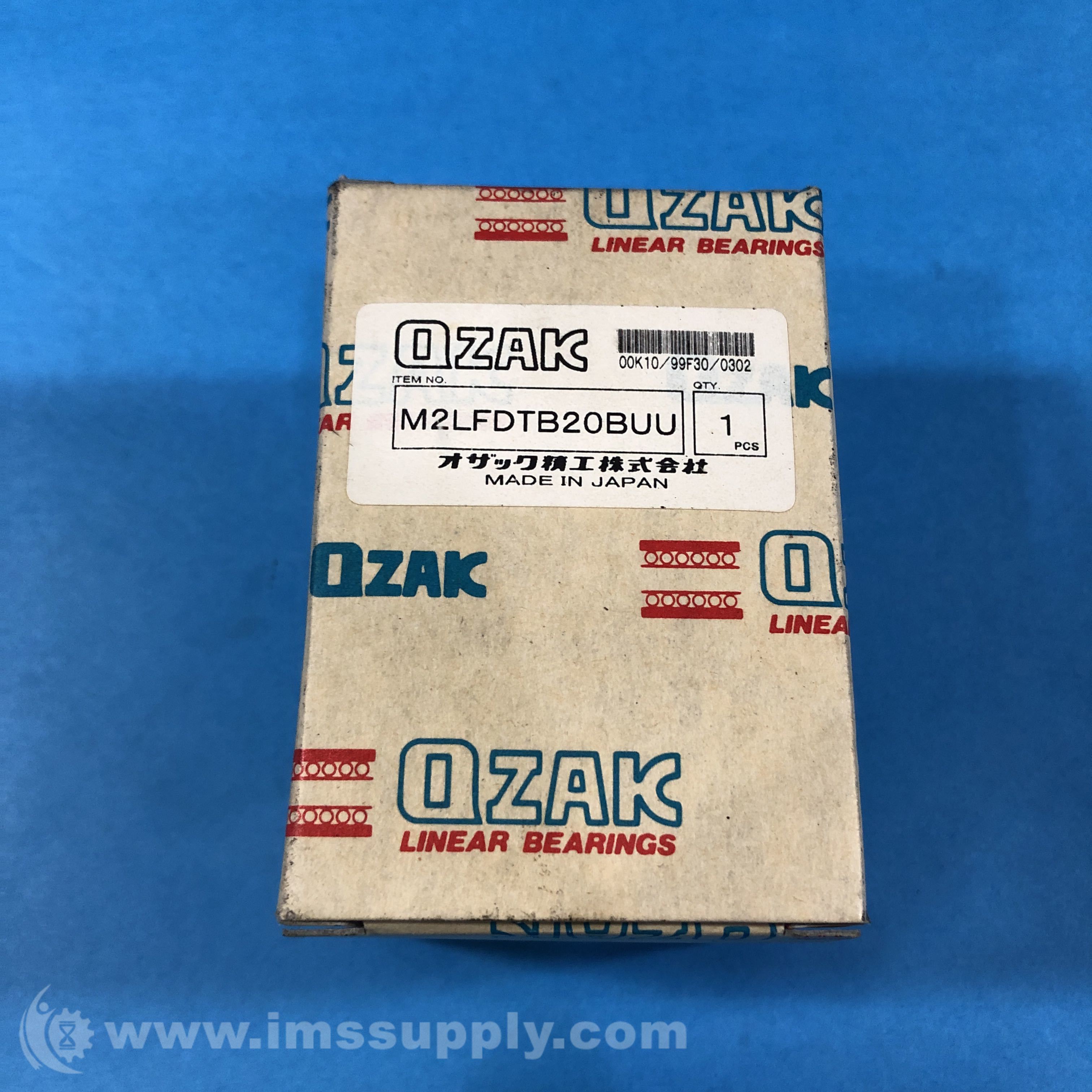 Ozak Seiko M2LFDTB20BUU Square Flanged Linear Block Bearing - IMS Supply