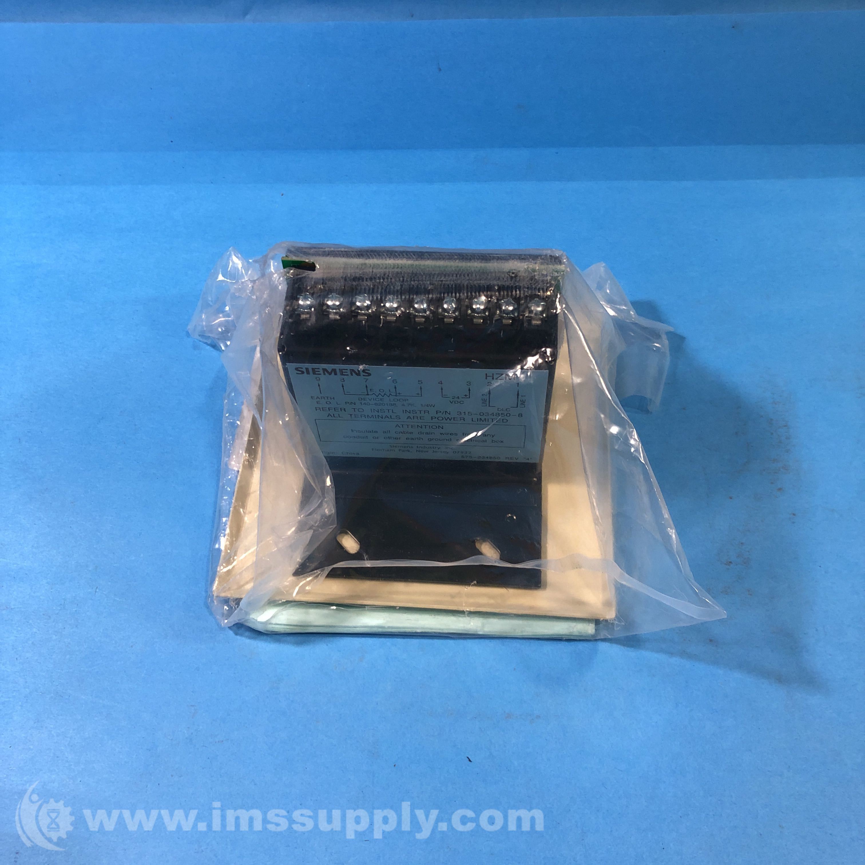SIEMENS 500-034850 HZM Conventional Zone Module Fire Alarm - IMS Supply