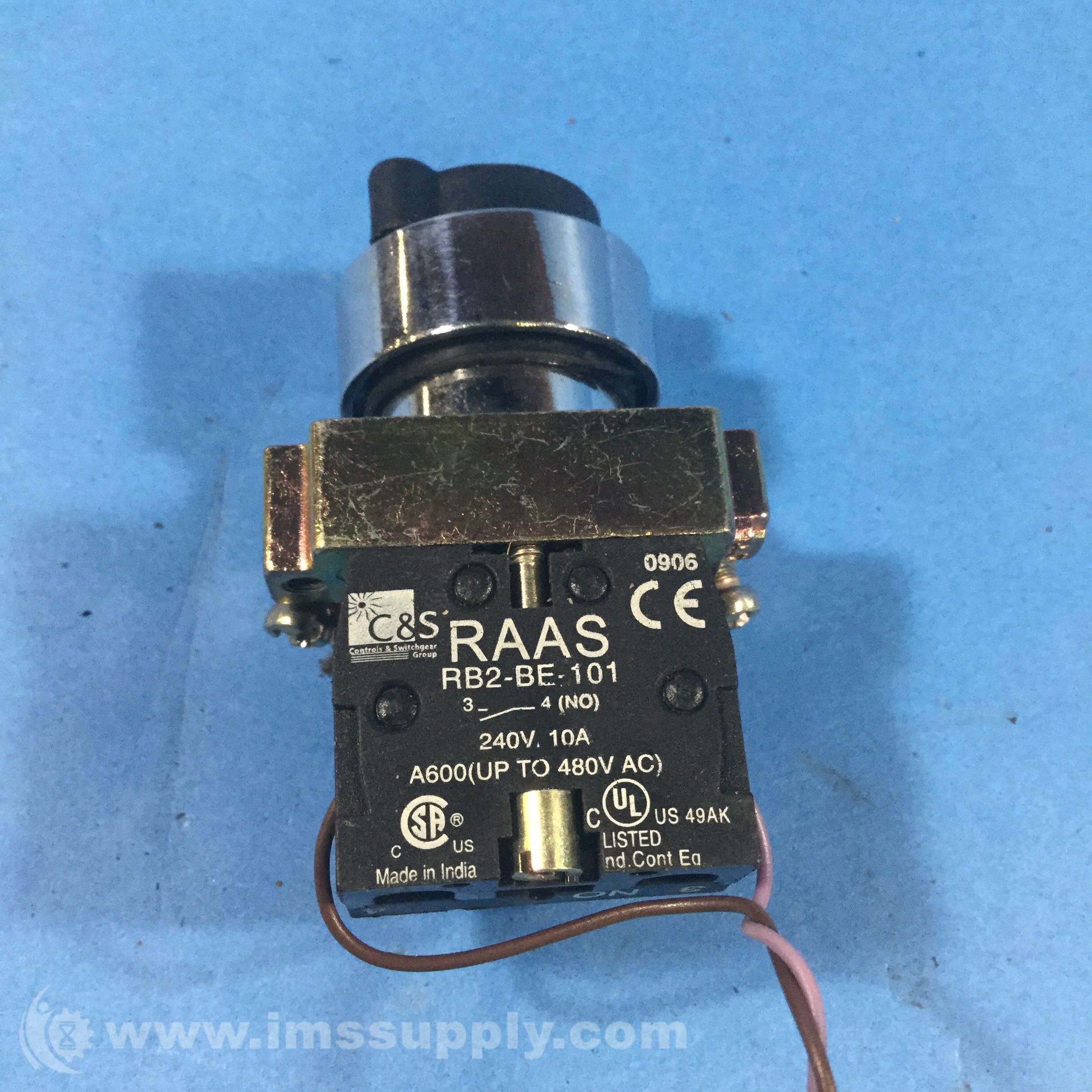 Shamrock RB2-BE-101 10AMP 240V Contact Block - IMS Supply