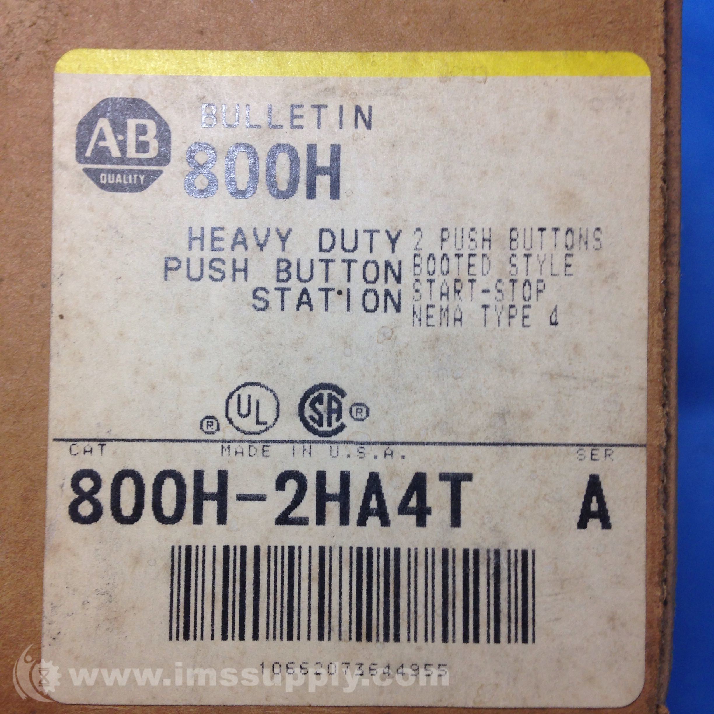 Allen Bradley 800H-2HA4T Push Button Station Start/Stop - IMS Supply