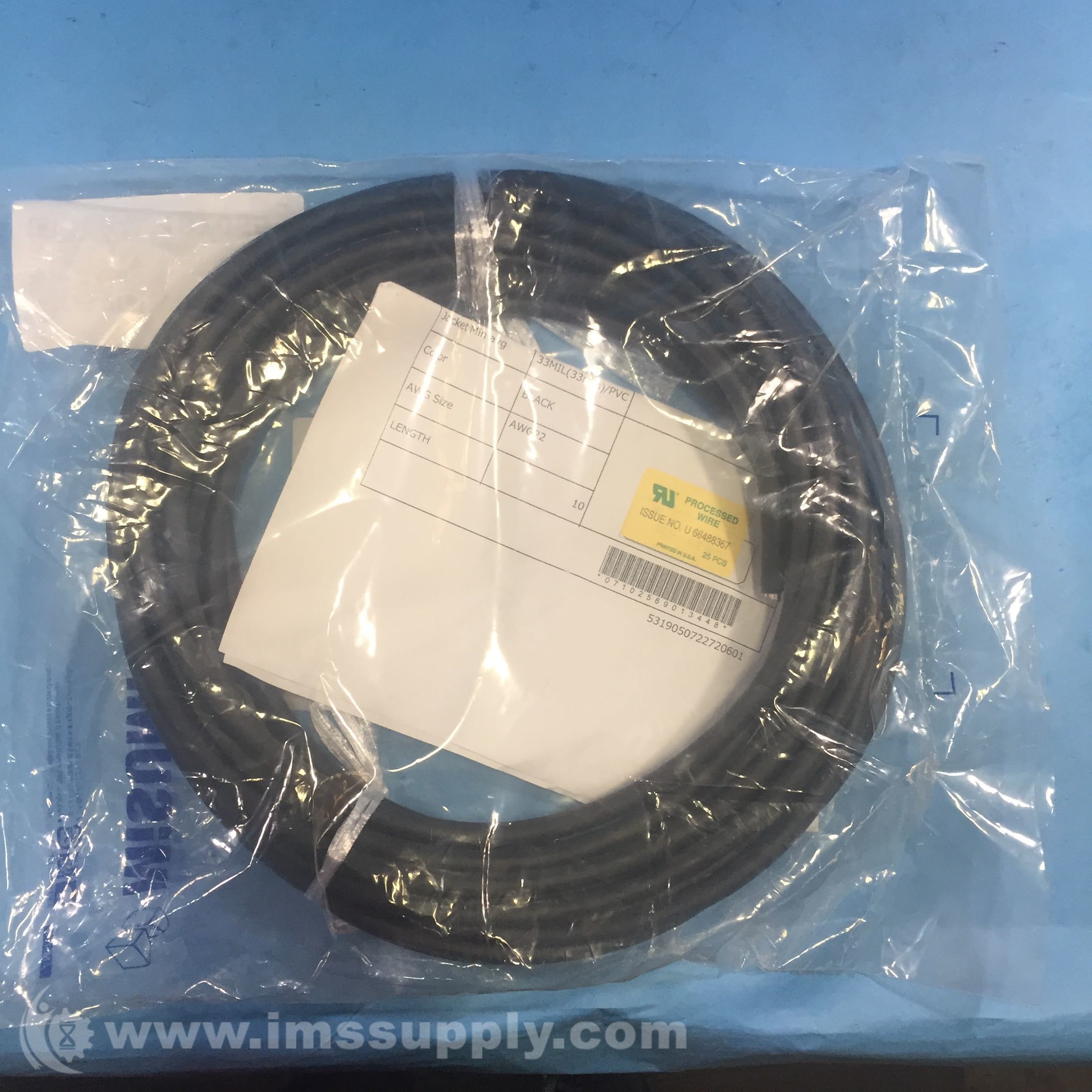 Misumi SS300-22-20-10 Signal Cable, 10m Length, 24 AWG, 2 Core - IMS Supply