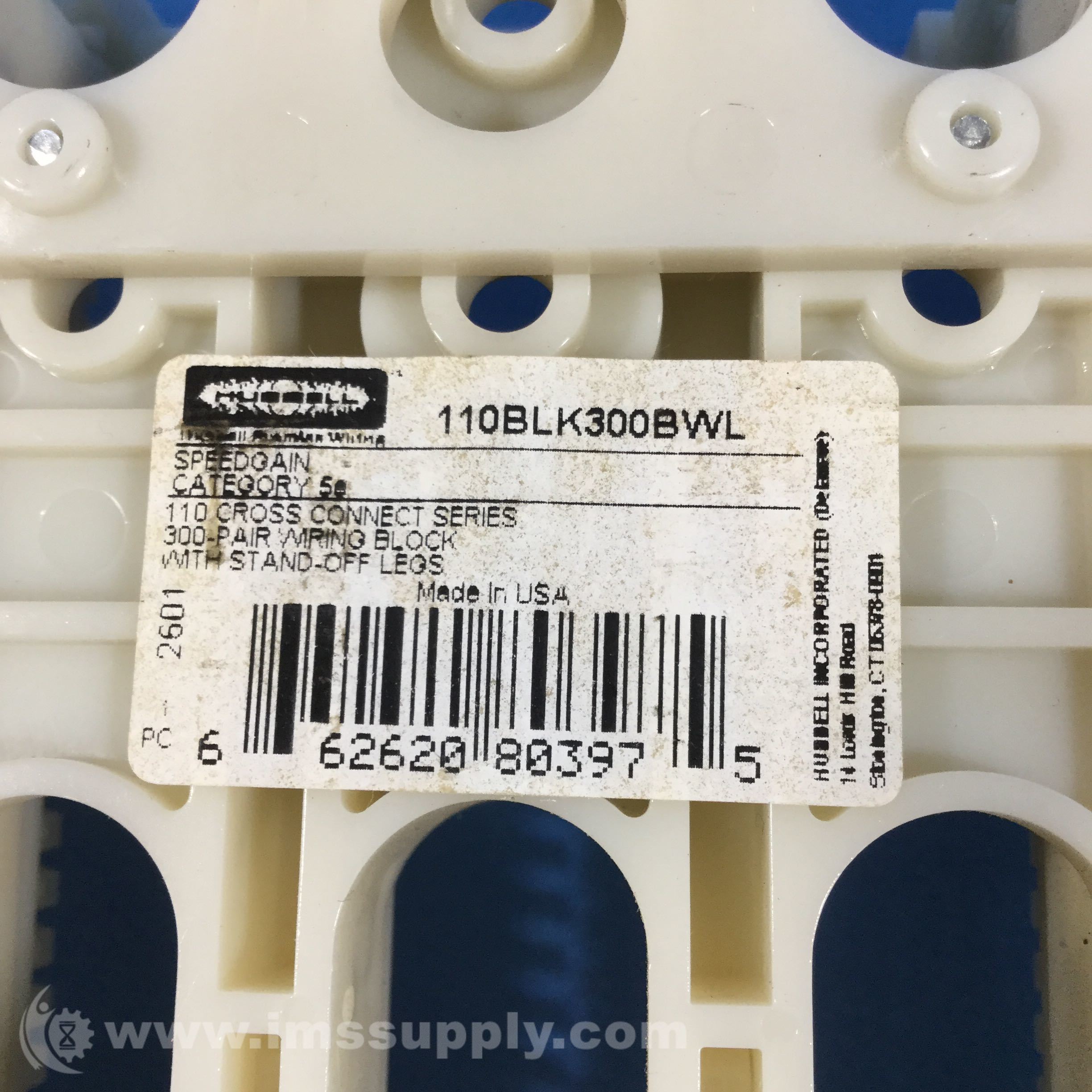 Hubbell 110BLK300BWL NEXTSPEED 110 Connecting Block System - IMS Supply