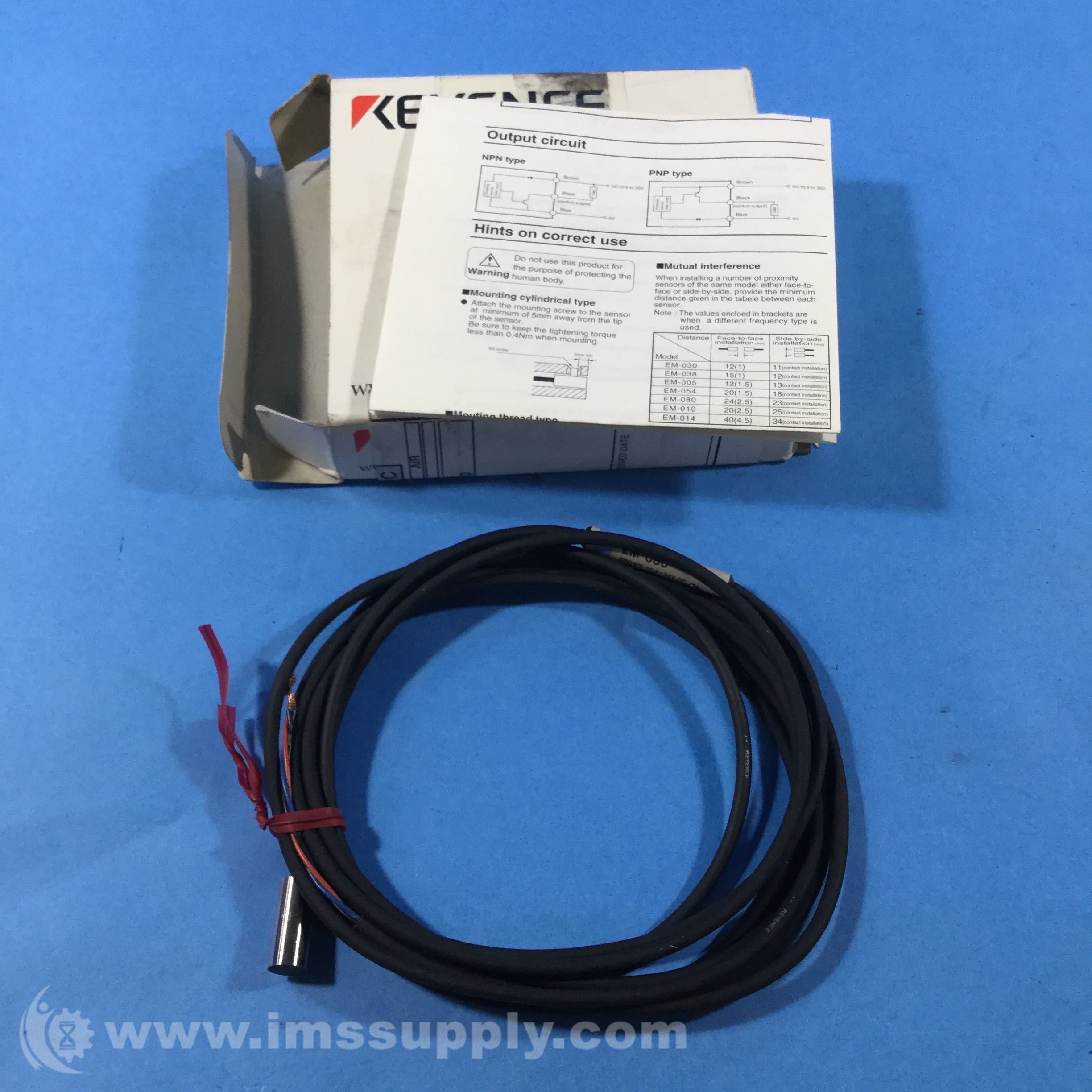 Keyence EM-080 Proximity Switch - IMS Supply