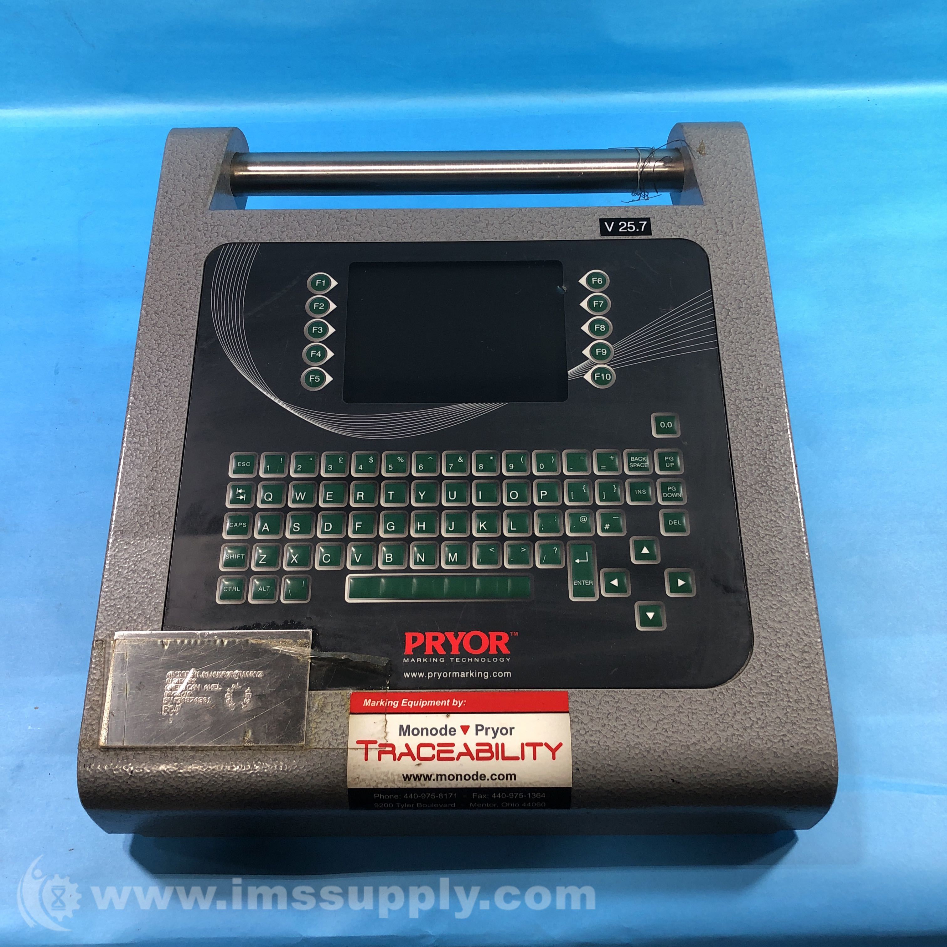 Pryor Marking Technologies Marking Controller, V 25.7 - IMS Supply