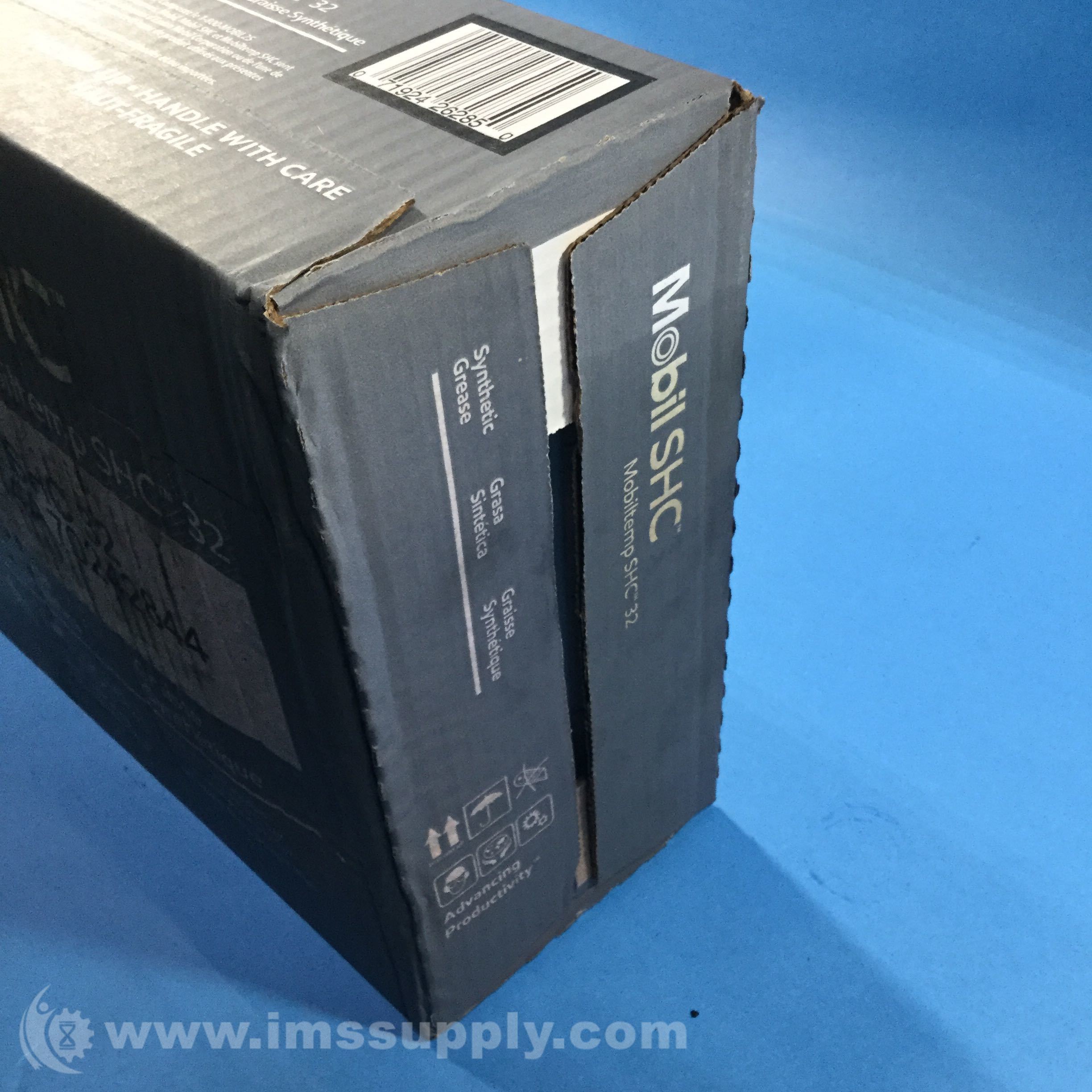 Mobil Mobiltemp SHC-32 Grease, 12.5 oz Cartridges, Box of 10 - IMS Supply