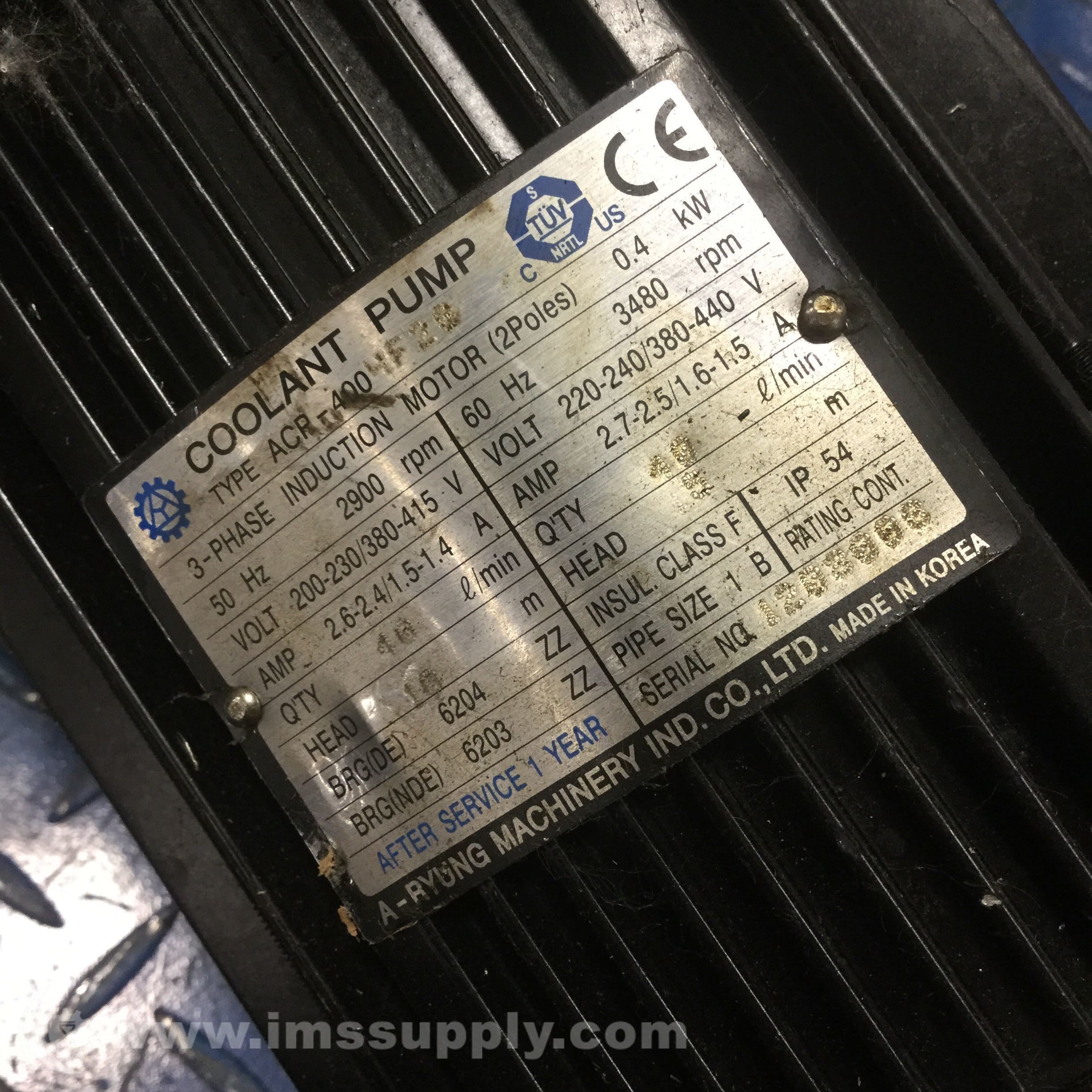 A-Ryung ACR-400 Coolant Pump - IMS Supply