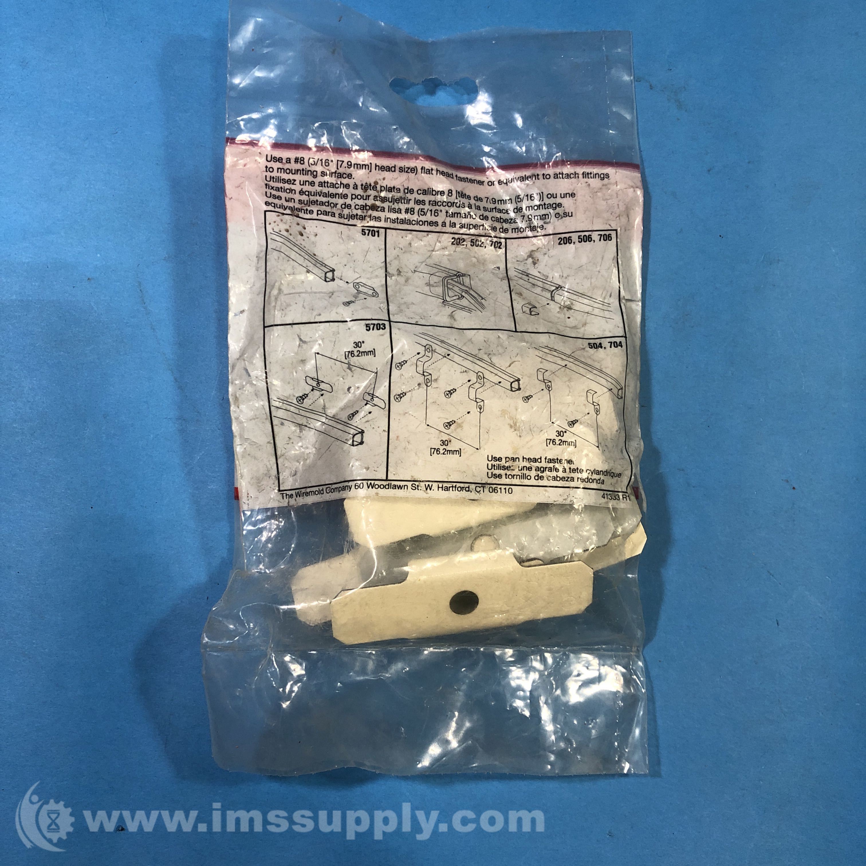 Wiremold V5703 Pack of 10 STL Support Clips, Ivory - IMS Supply