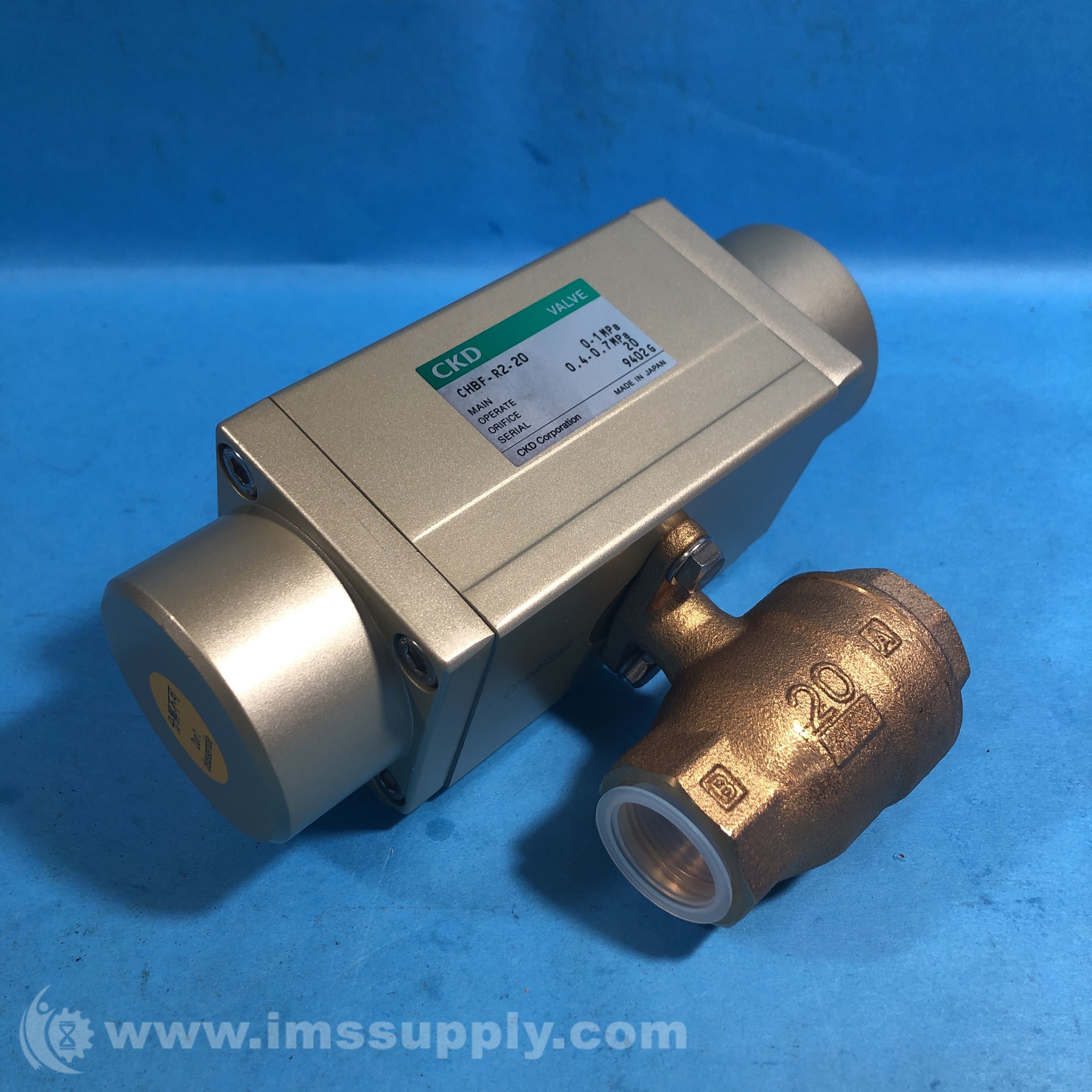 CKD CHBF-R2-20 Air Operated Ball Valve - IMS Supply