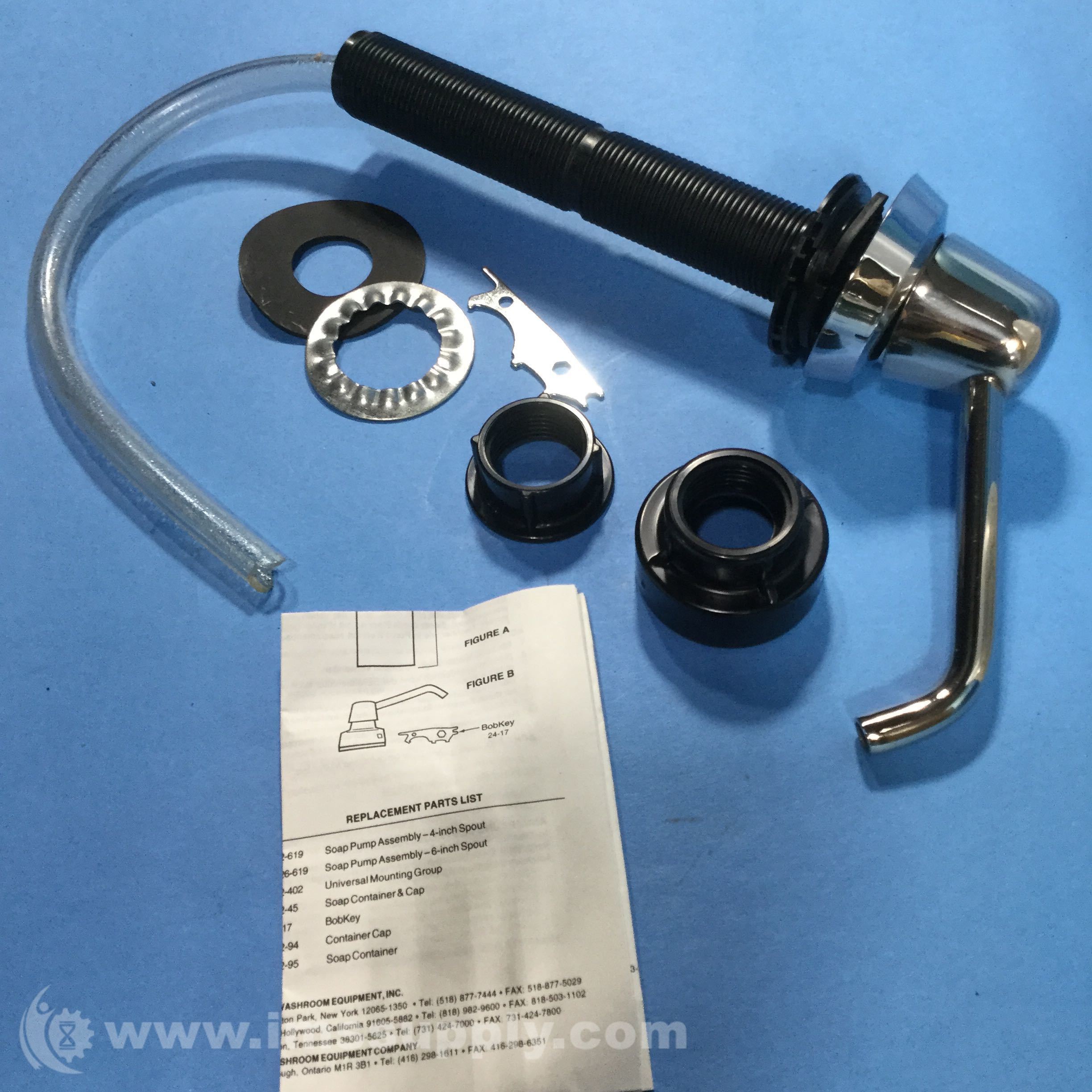 Bobrick B-822 Manual Soap Dispenser, Liquid, 34-fl. oz - IMS Supply