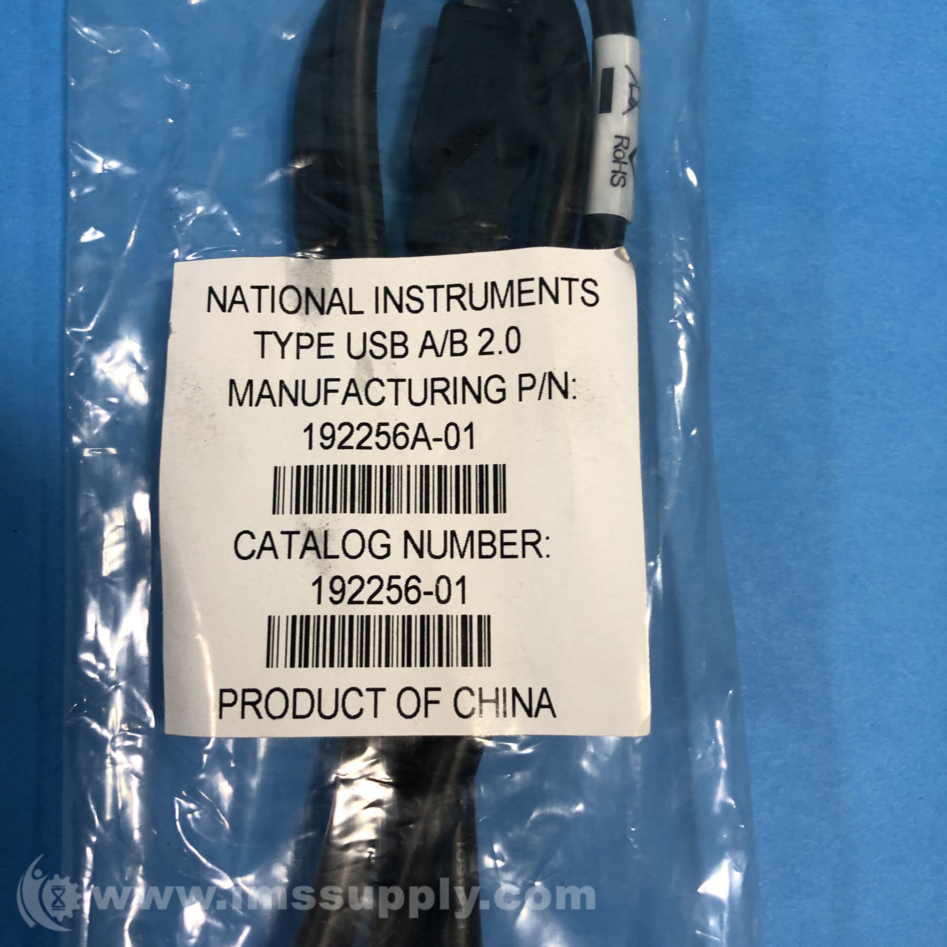 National Instruments 192256A-01 USB A/B 2.0 Cable - IMS Supply