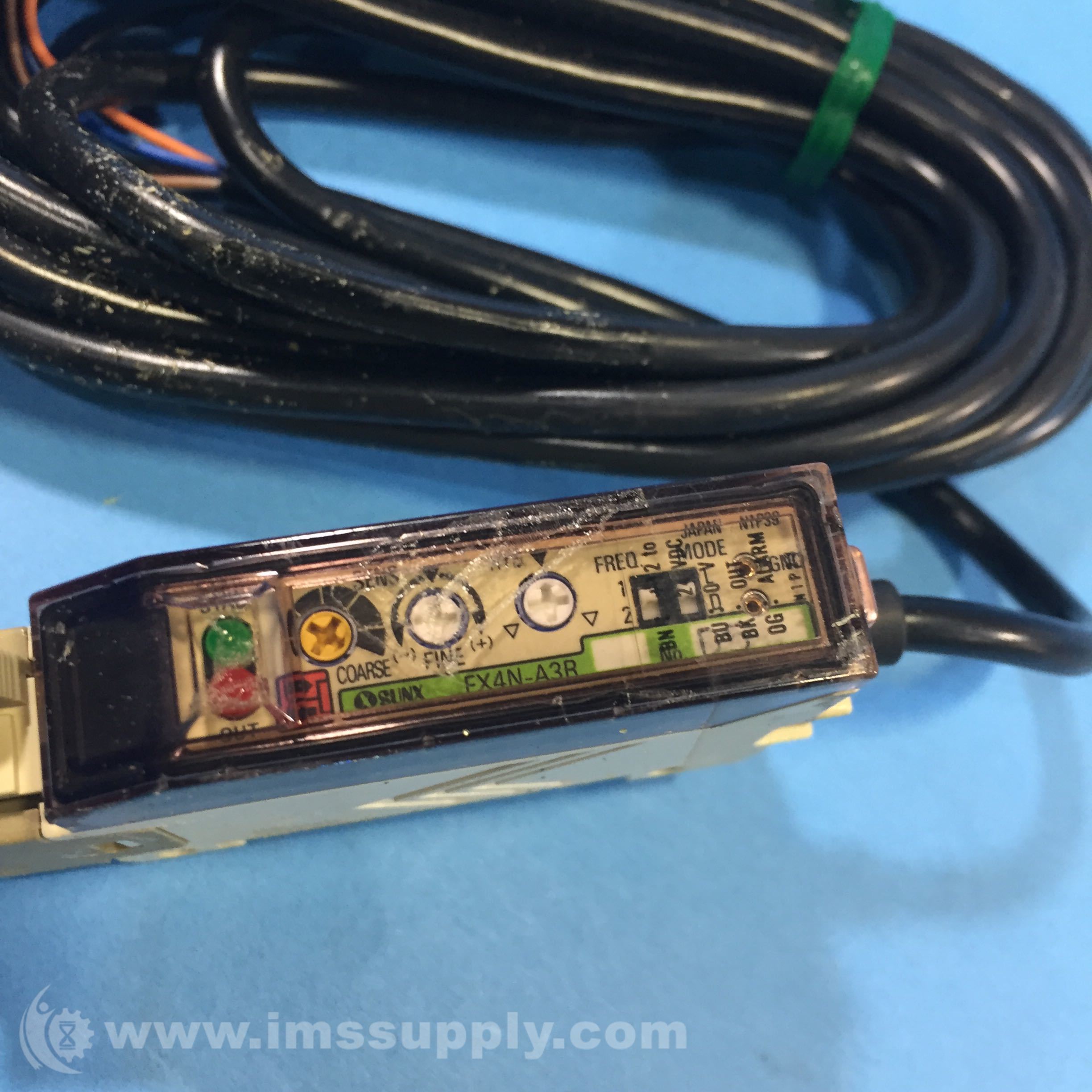 Sunx FX4N-A3R Fiber Optic Amplifier Sensor, FX4 Series - IMS Supply