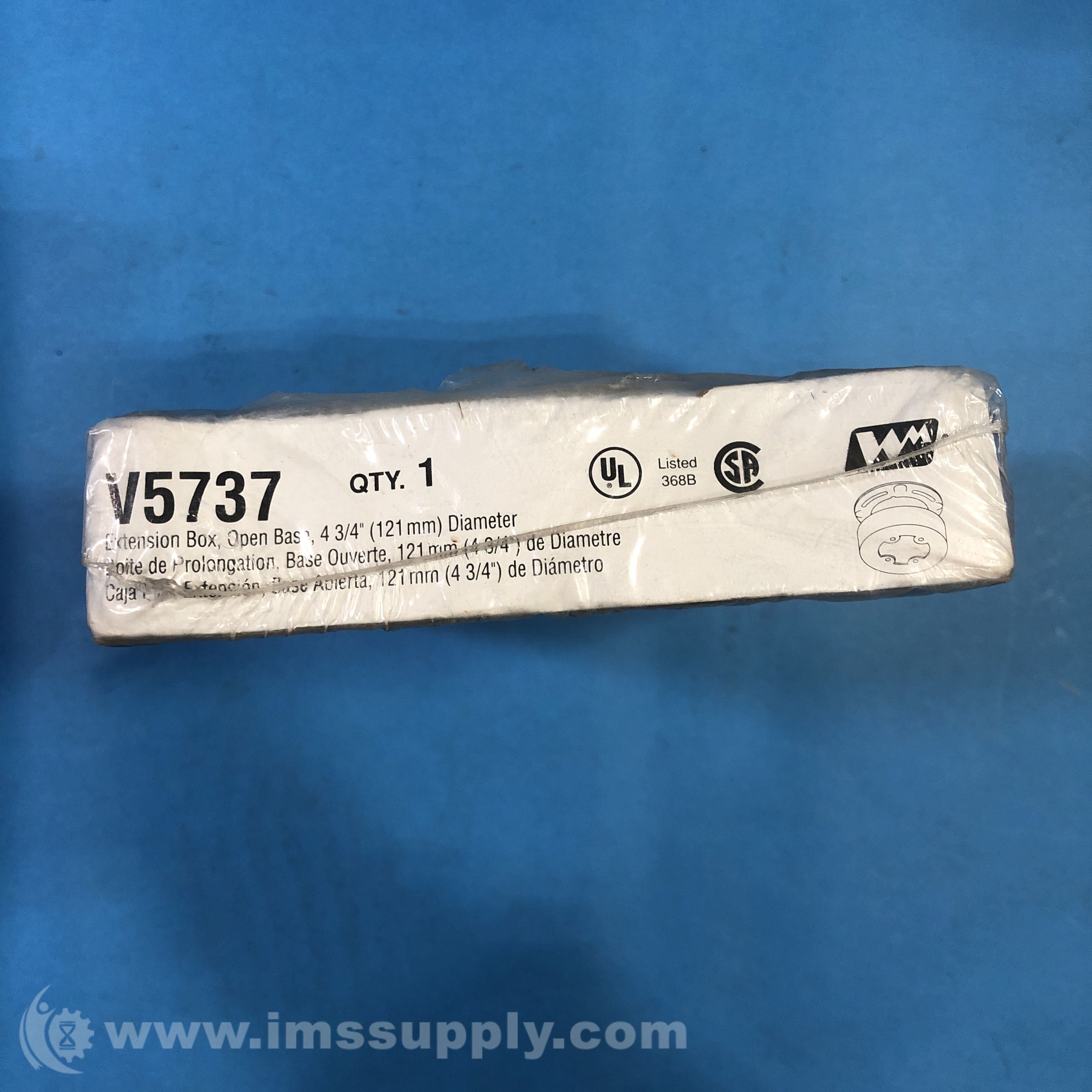 Wiremold V5737 4-3/4 Round Extension Box - IMS Supply