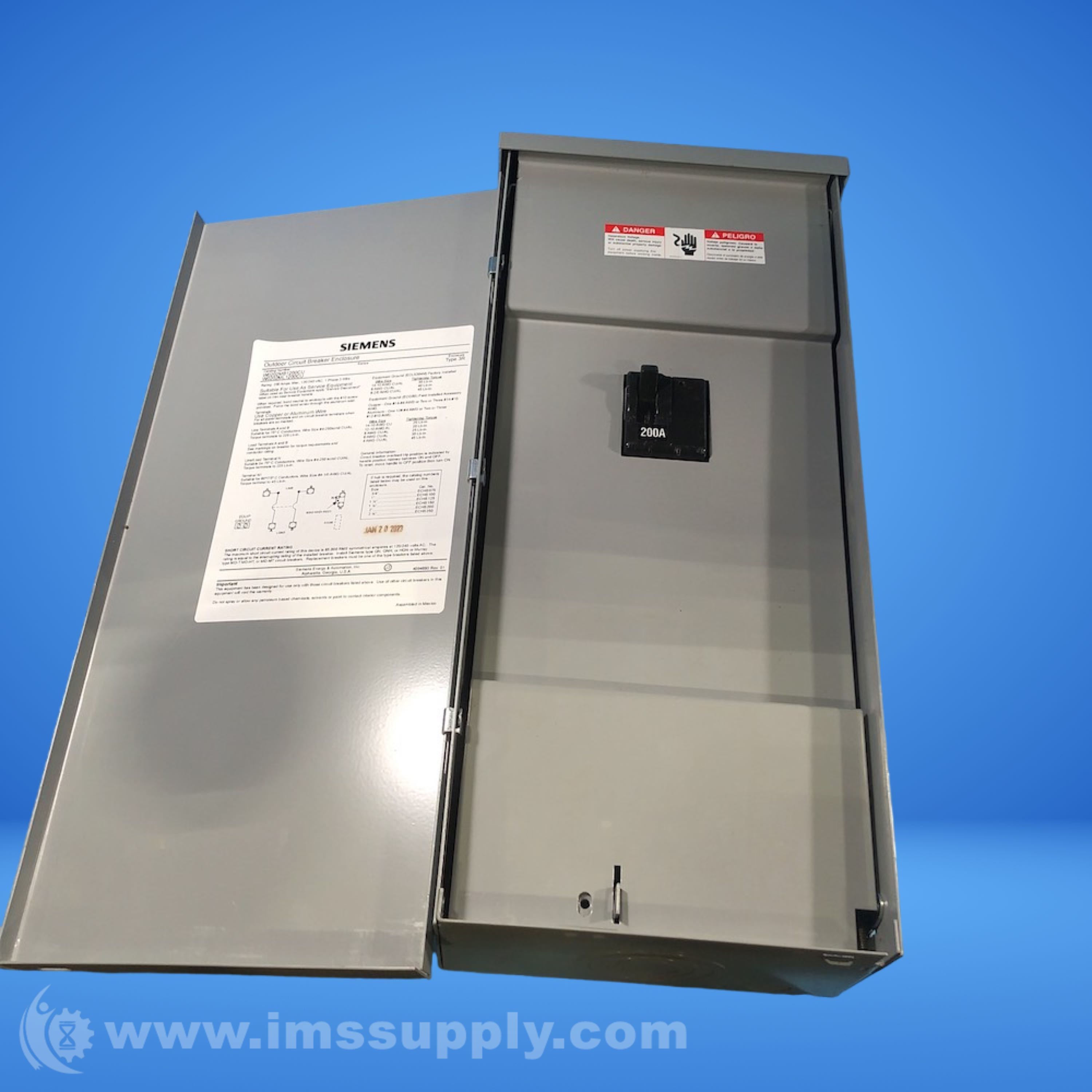 Siemens W0202MB1200CU Outdoor Circuit Breaker Enclosure - IMS Supply