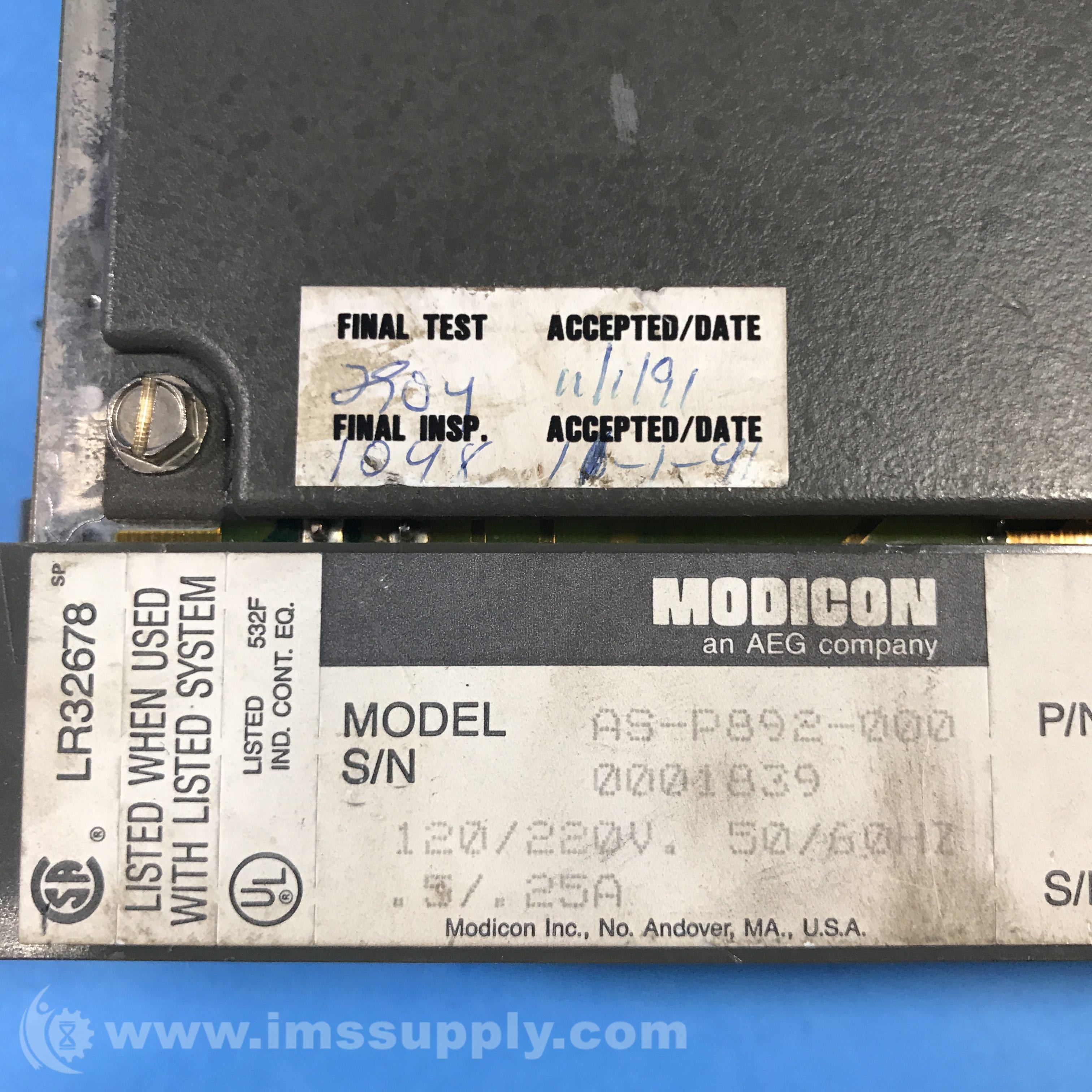 Modicon AS-P892-000 Remote I/O Processor Module - IMS Supply
