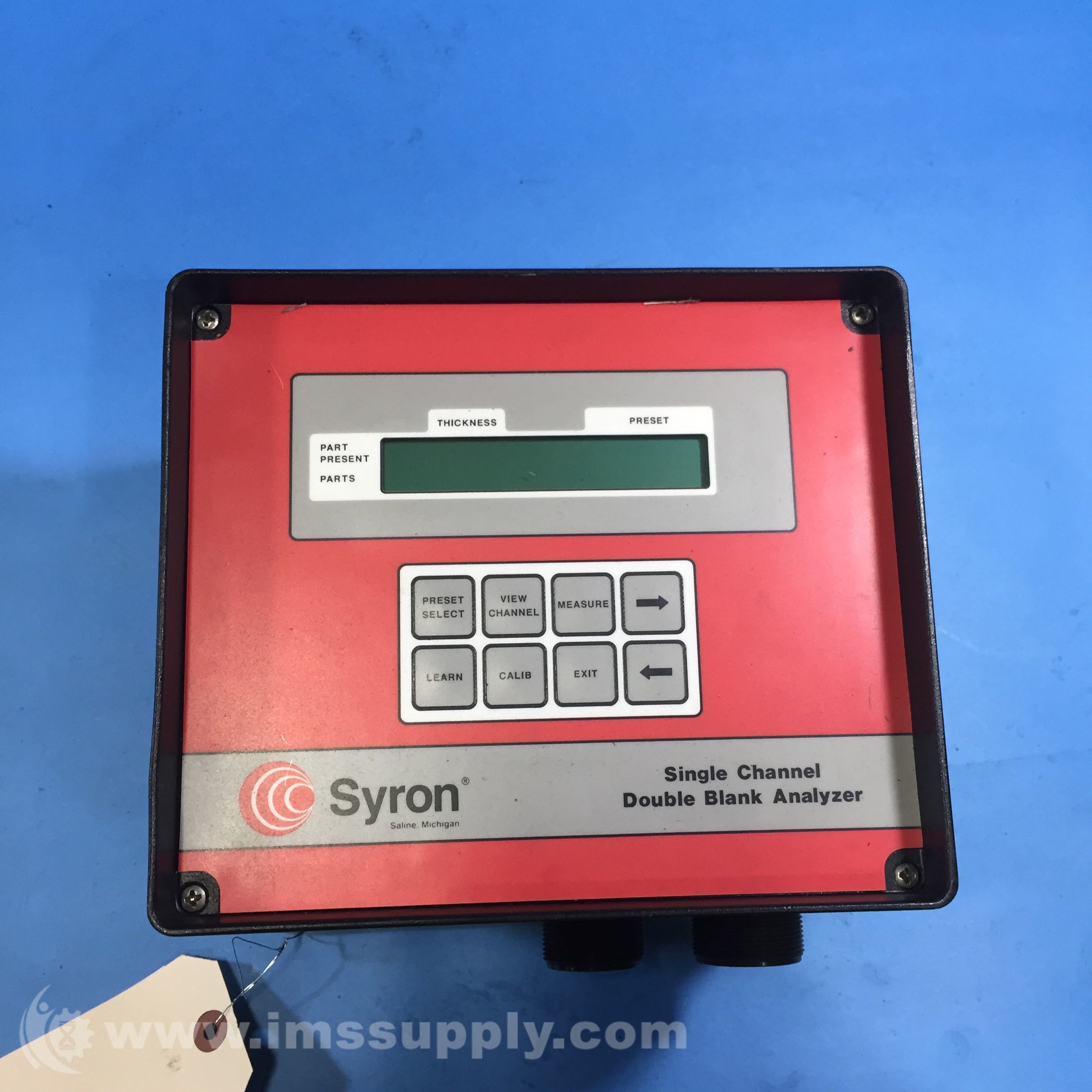 Syron Engineering DBA100 Double Blank Analyzer - IMS Supply