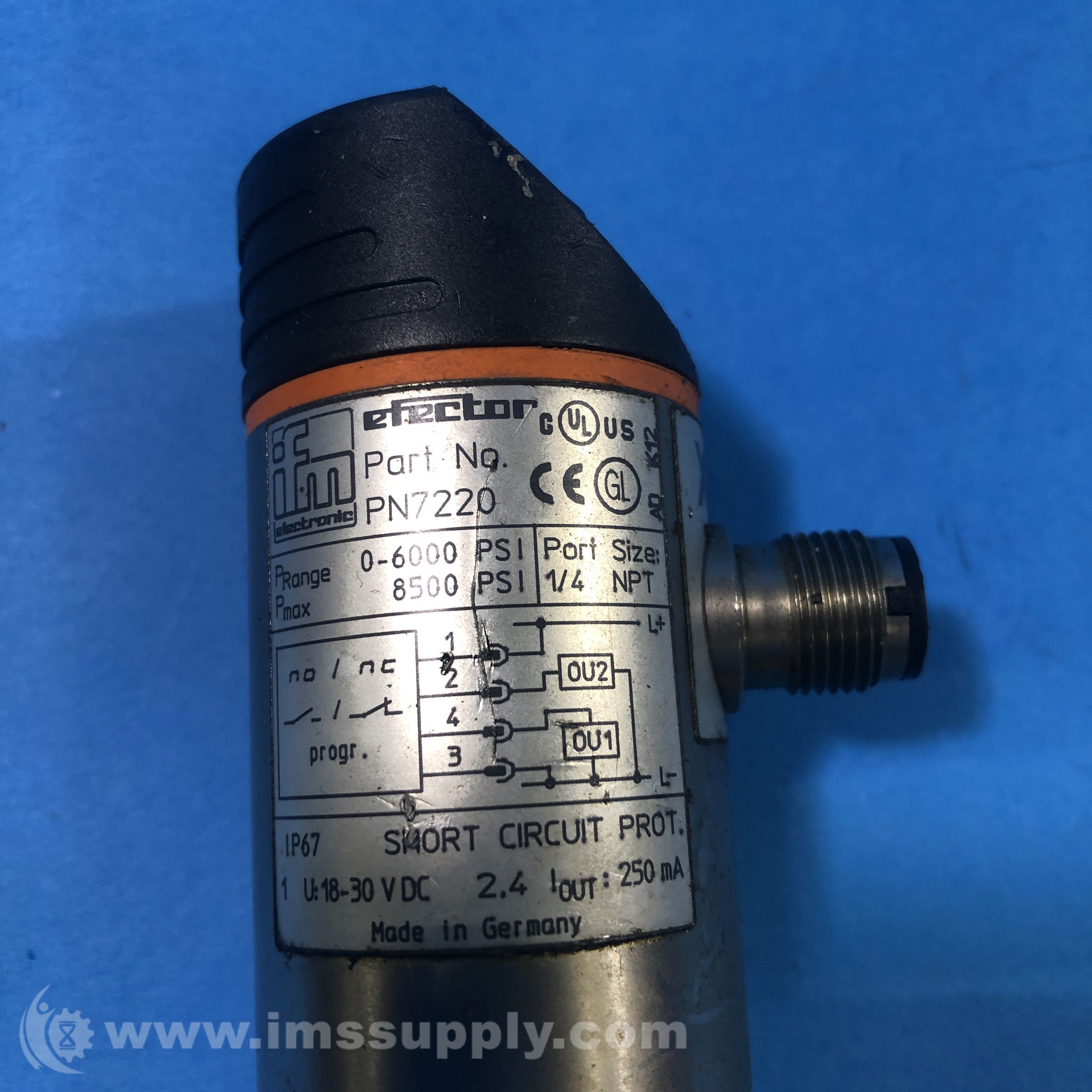 IFM Efector PN7220 Pressure Sensor with Display - IMS Supply
