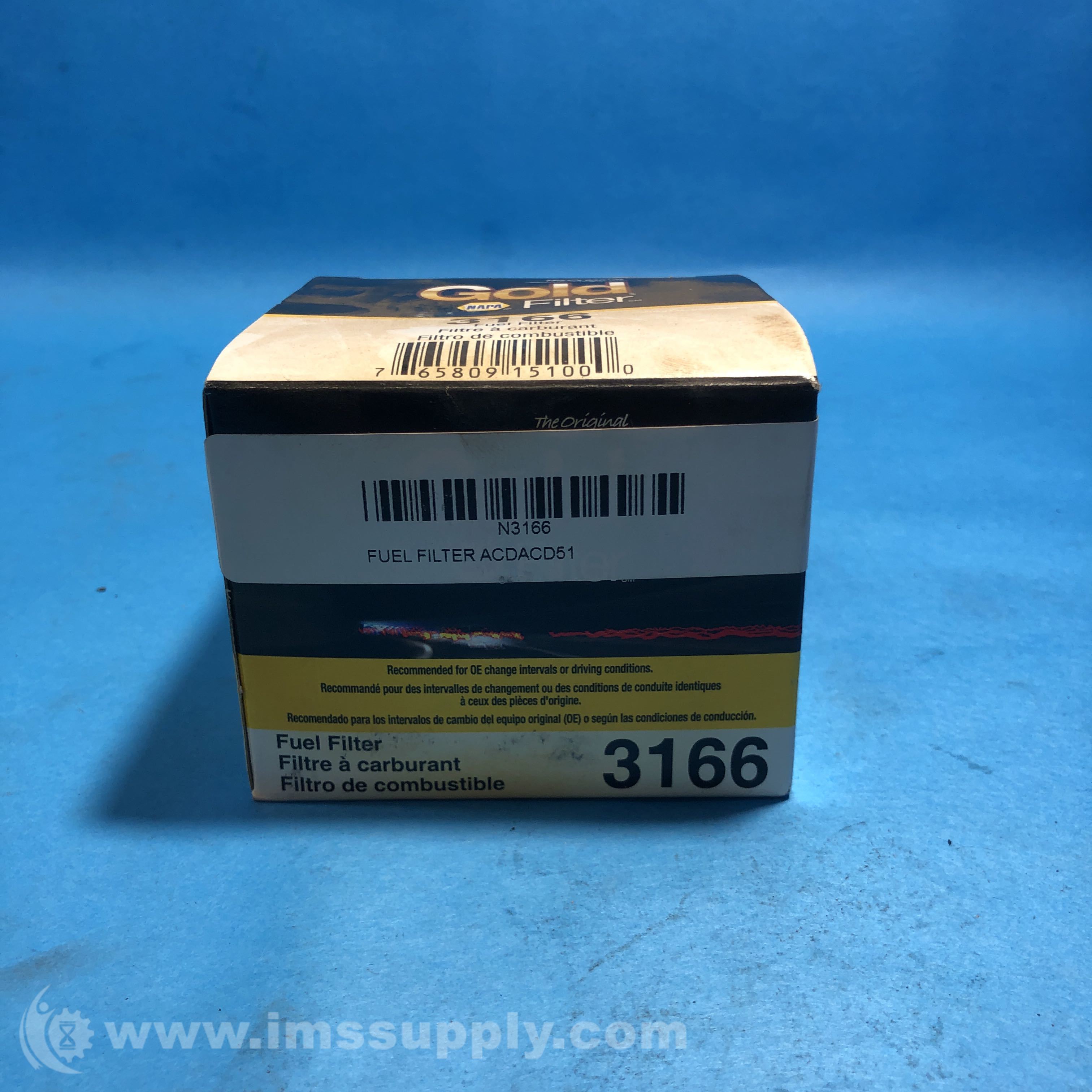 Napa 3166 Fuel Filter (Gold) - IMS Supply