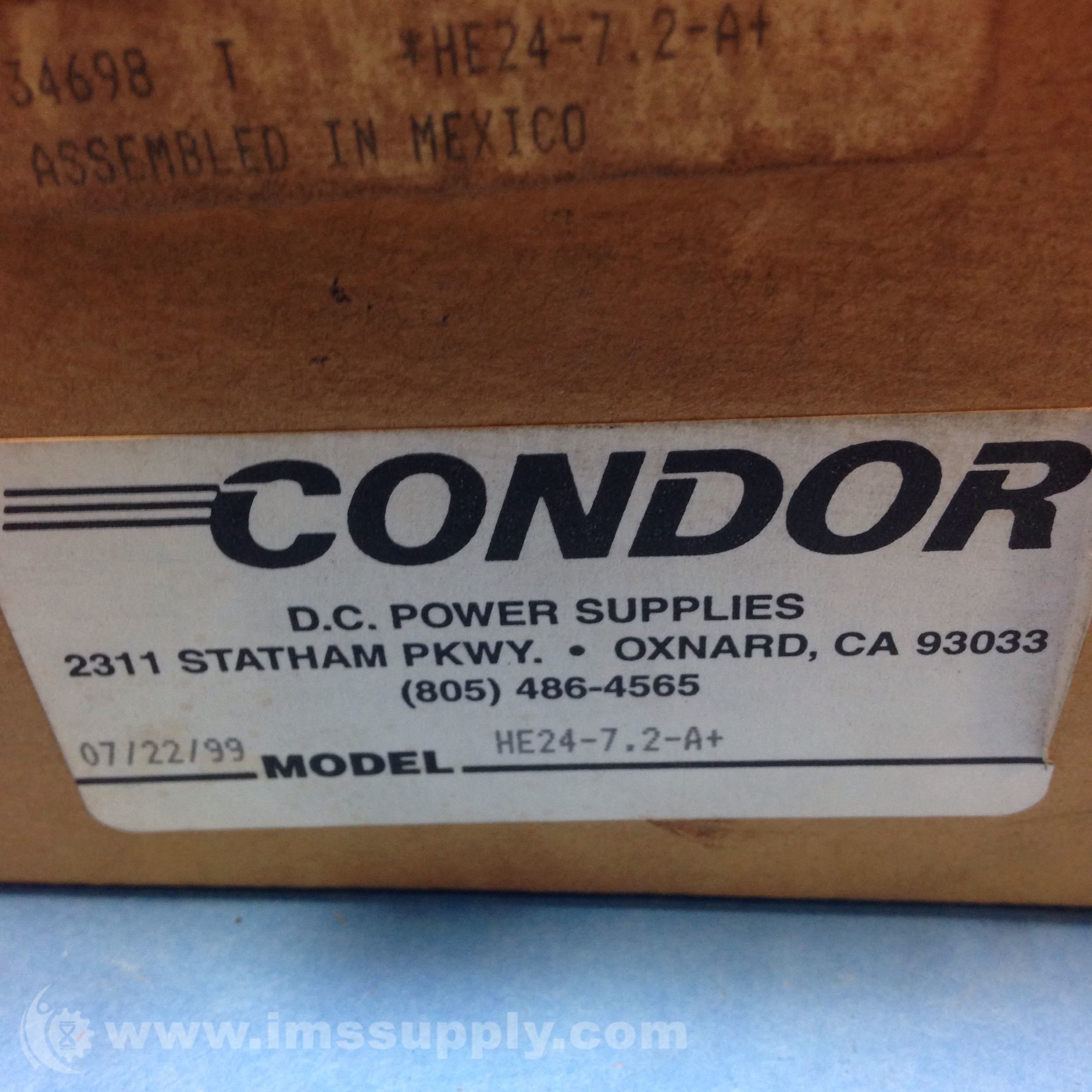 Condor Power HE24-7.2-AG Power Supply - IMS Supply