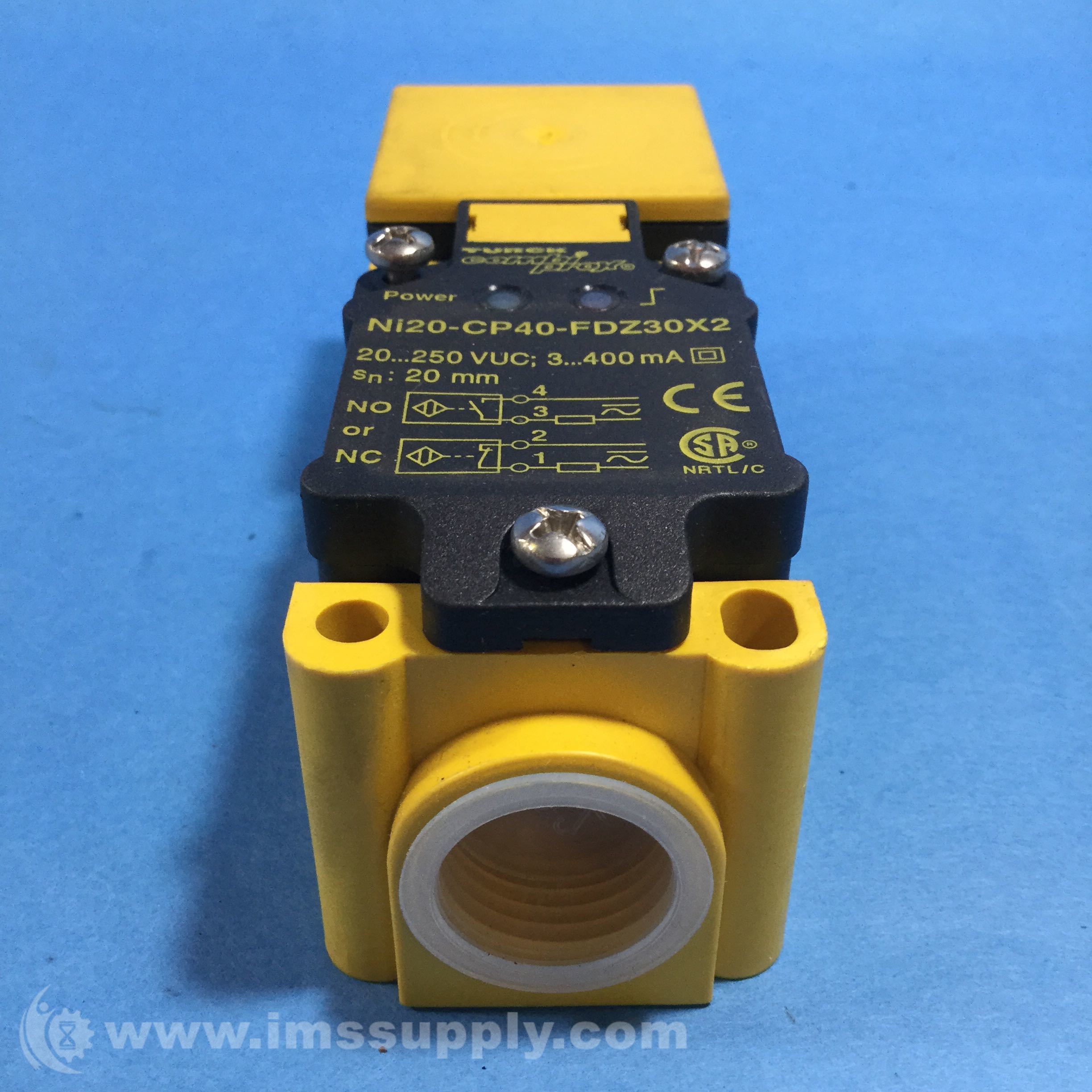 Turck Ni20-CP40-FDZ30X2 Proximity Sensor - IMS Supply Turck Ni20-CP40-FDZ30X2 Proximity Sensor - IMS Supply