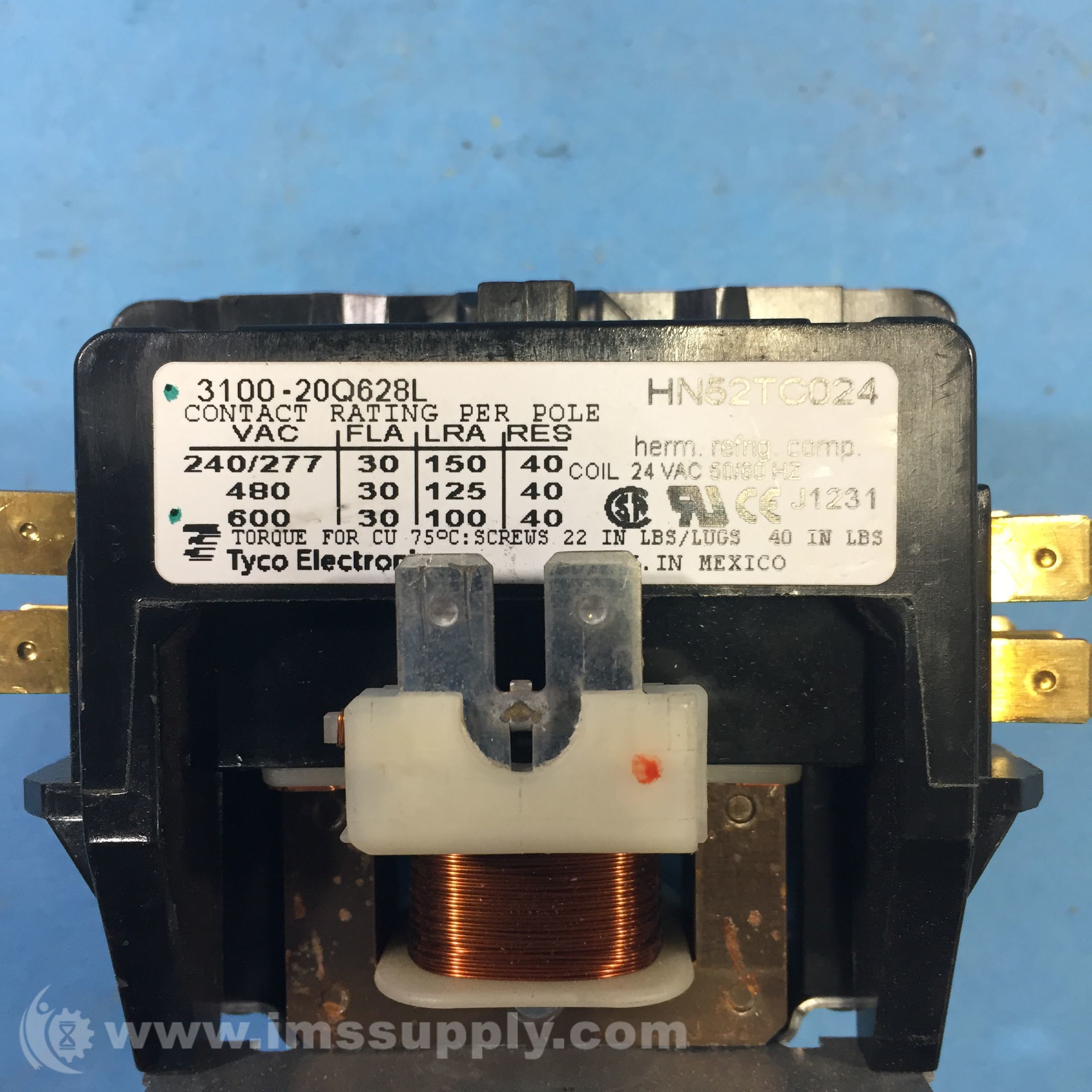 Tyco Electronics HN52TC024 Condenser Contactor - IMS Supply
