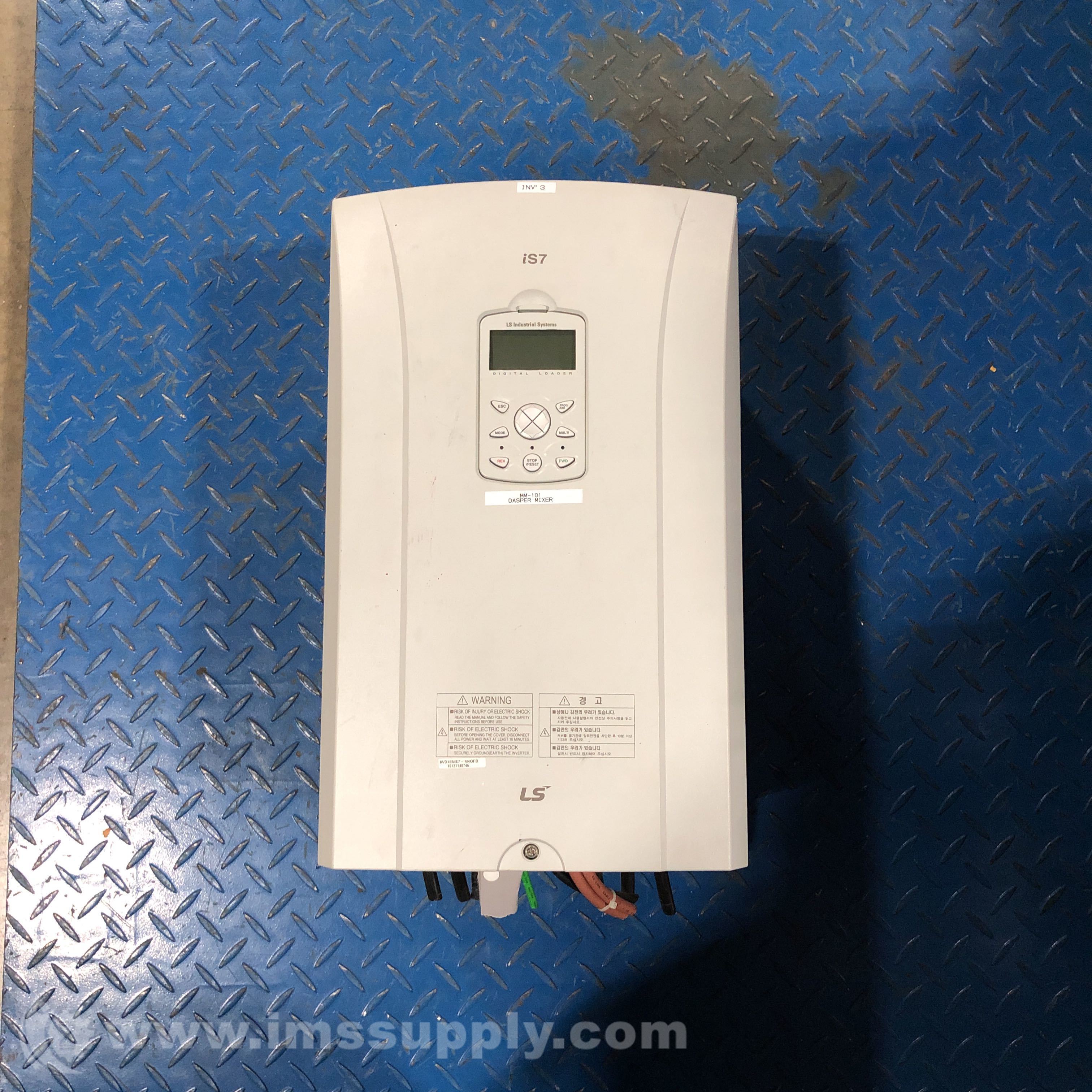 LS Industrial Systems SV0185IS7-4NOFD VFD, 25hp, 380-480VAC - IMS Supply