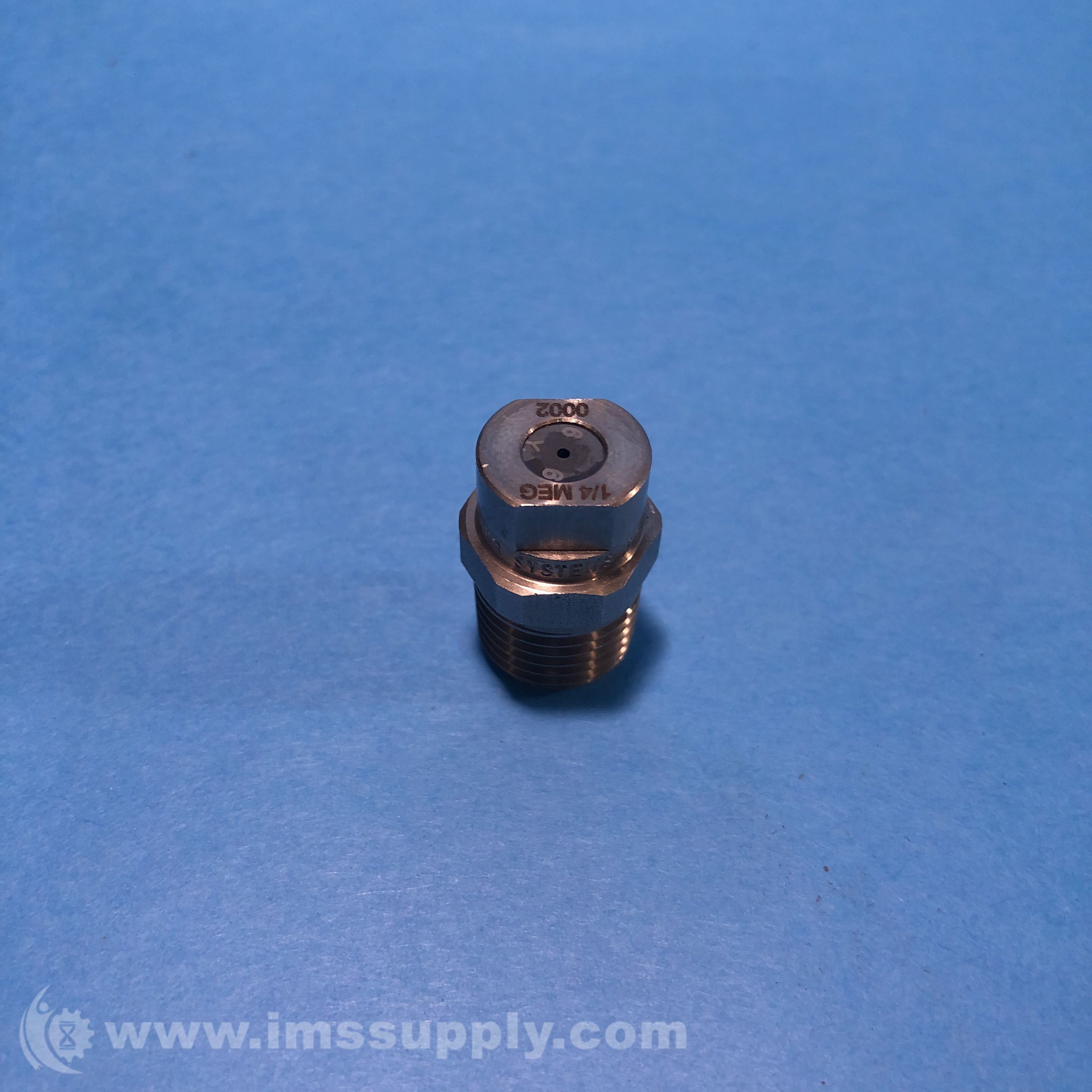 Spraying Systems Mfg 1/4 MEG Stainless WashJet Spray Tip - IMS Supply