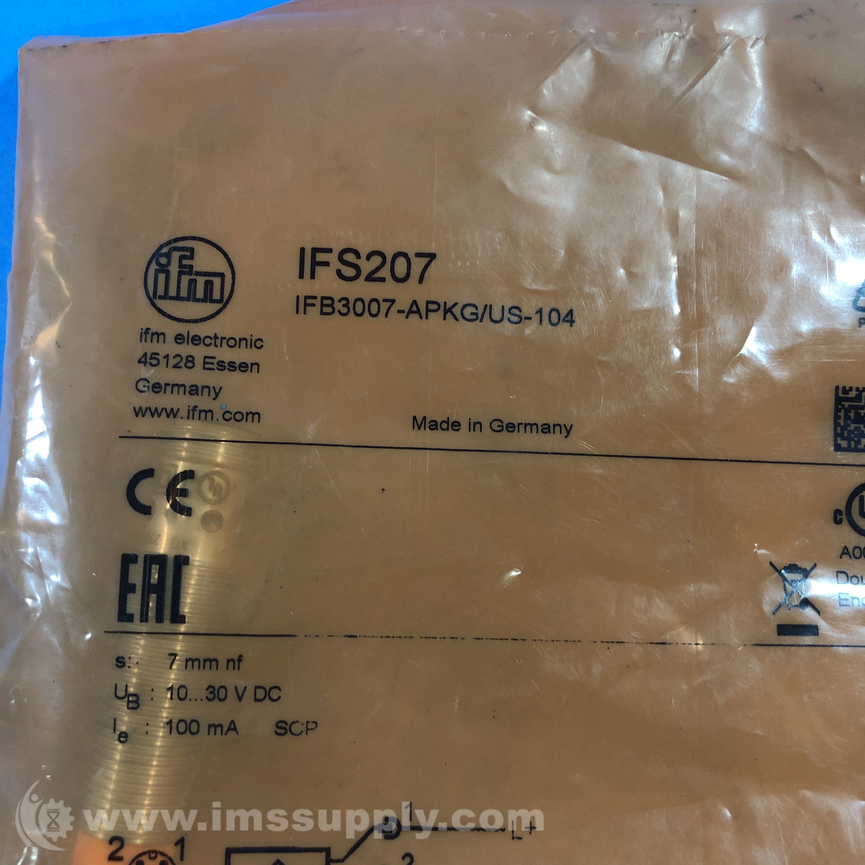 Ifm IFS207 Inductive Sensor - IMS Supply