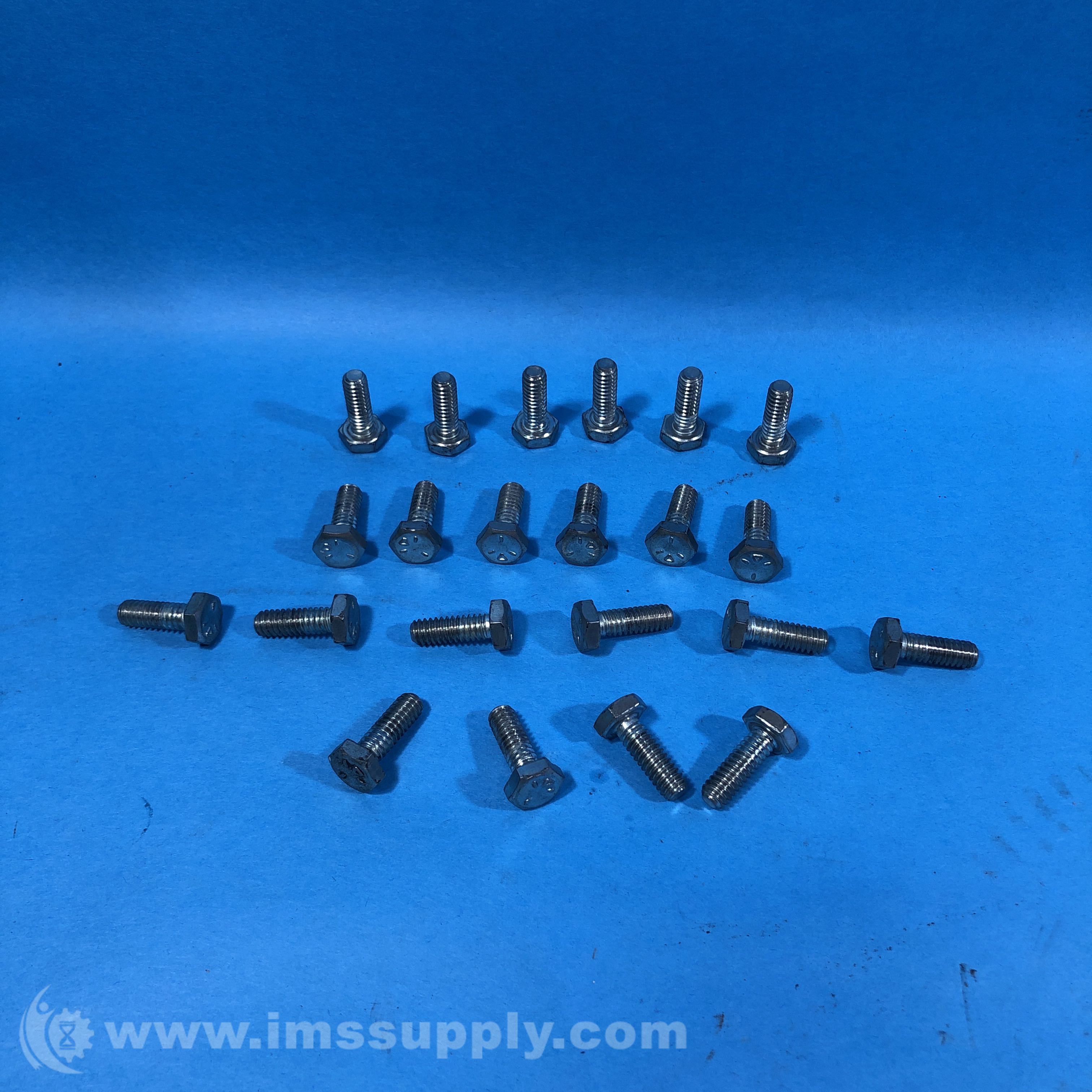 Infasco Pack of 22 Stainless Steel Hex Head Fully Threaded Screws - IMS ...