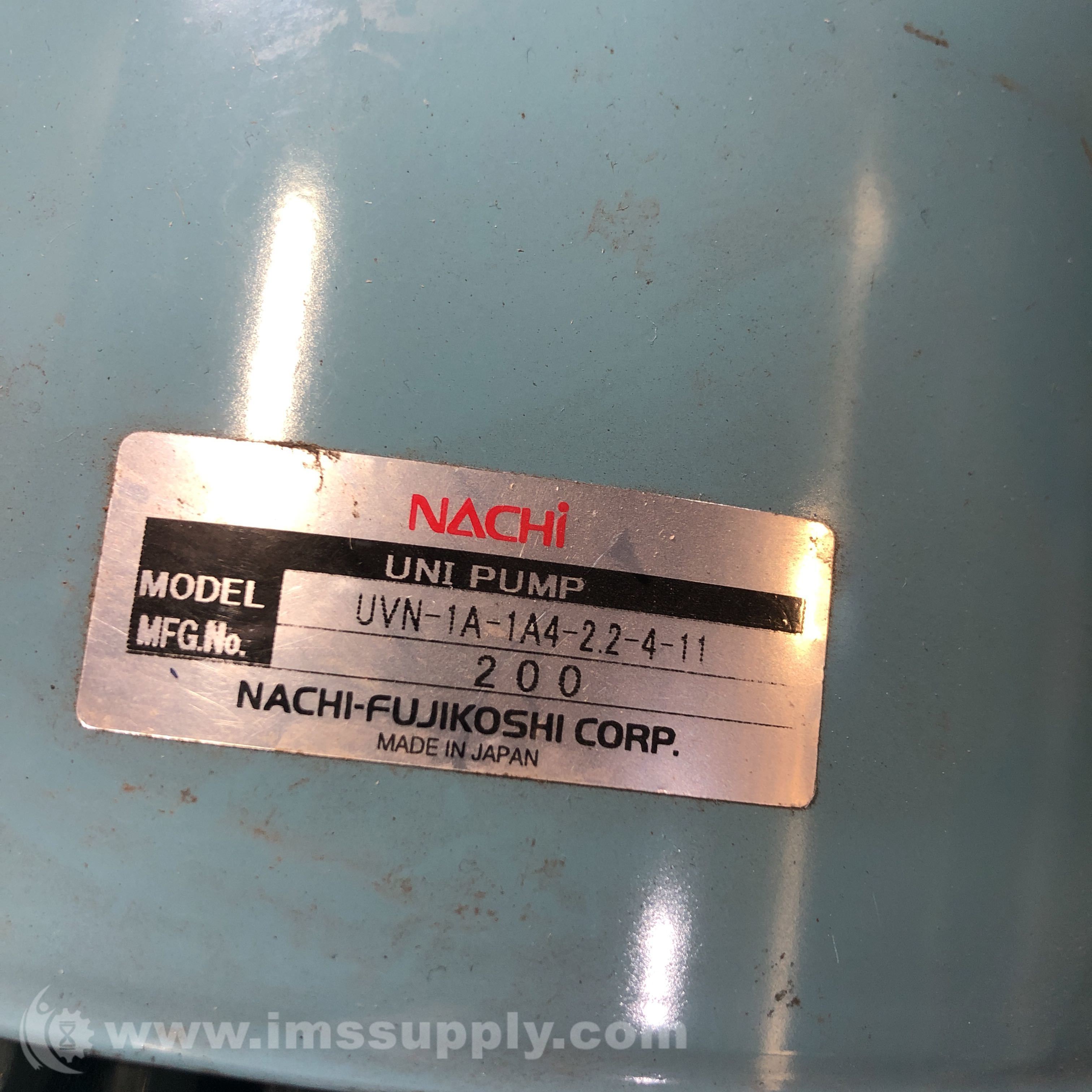 Nachi UVN-1A-1A4-2.2-4-11 Uni-Pump - IMS Supply