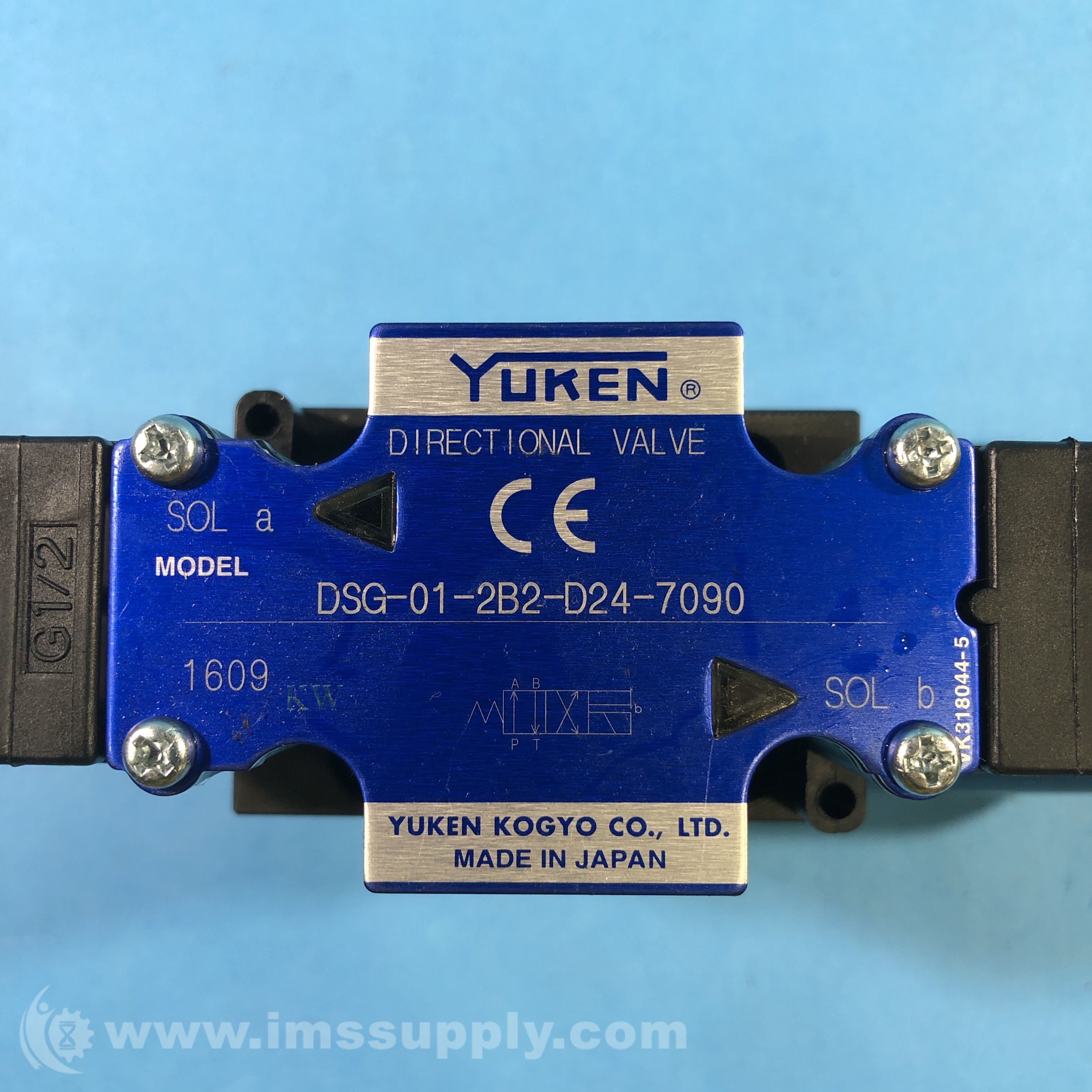 Yuken DSG-01-2B2-D24-7090 Directional Hydraulic Valve - IMS Supply