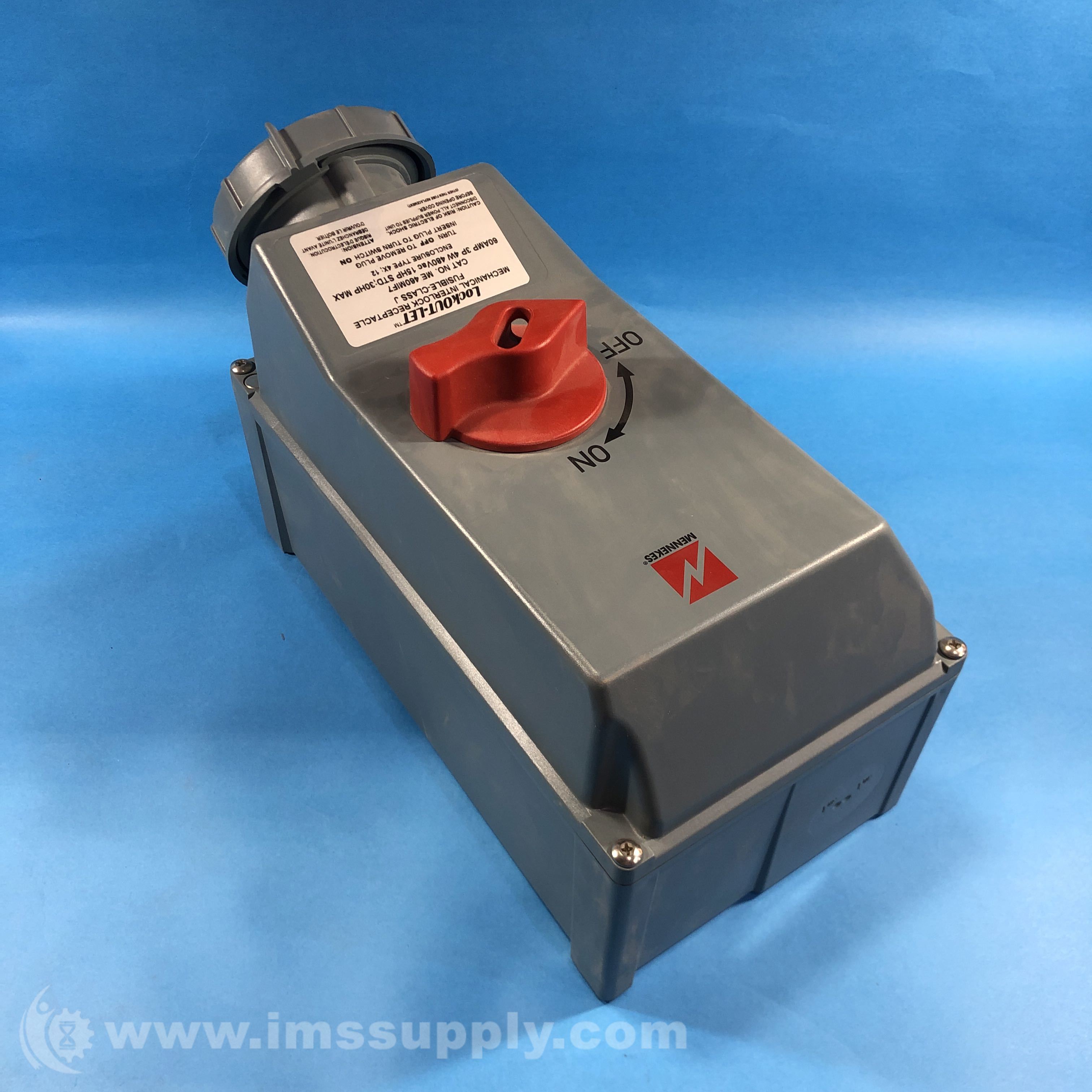 Mennekes ME 460MIF7 60A 4W 480V Mechanical Interlock Receptacle - IMS ...