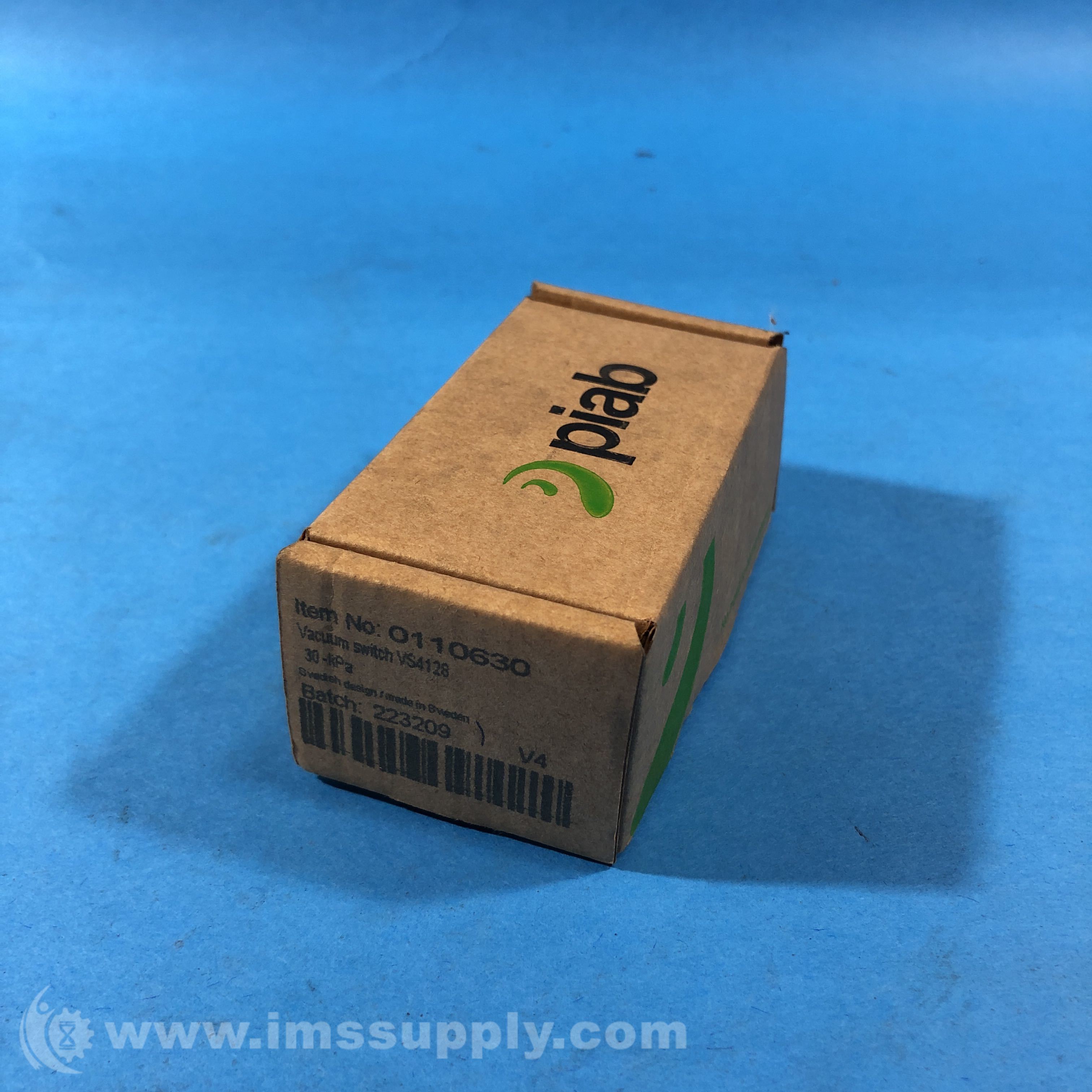 Piab Vacuum Products 01.10.630 VS4128 Vacuum Switch - IMS Supply