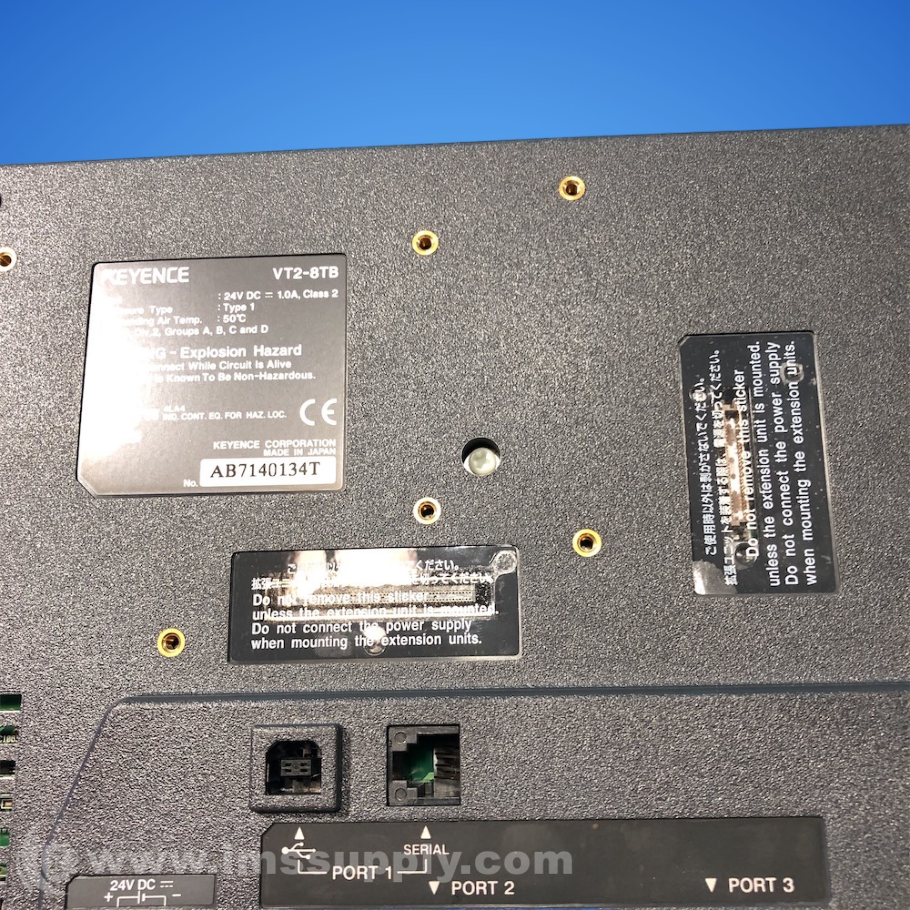 Keyence VT2-8TB 8-inch VGA TFT Colour Touch Panel - IMS Supply