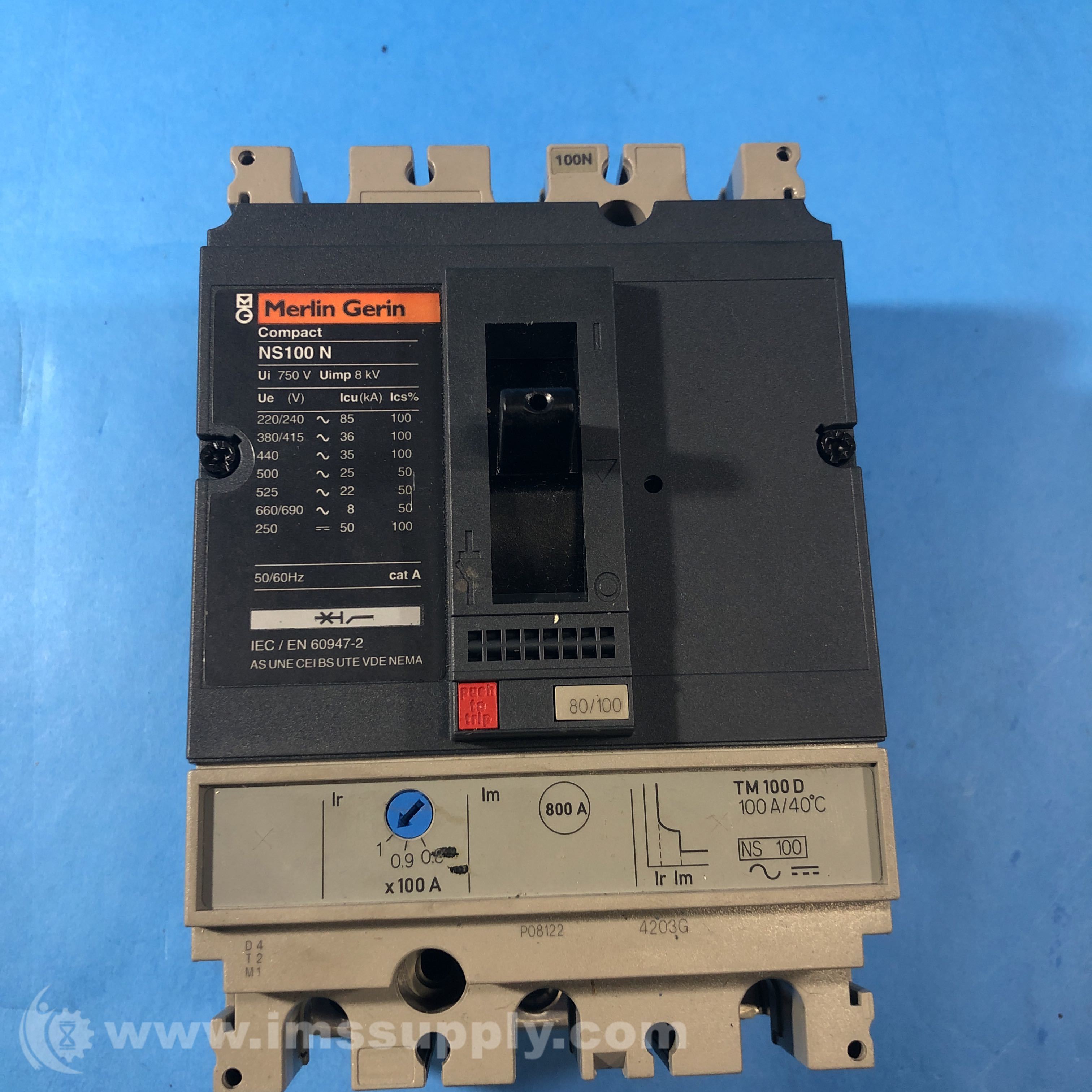 Schneider Electric NS100-160-250-N/H/NA Circuit Breaker - IMS Supply