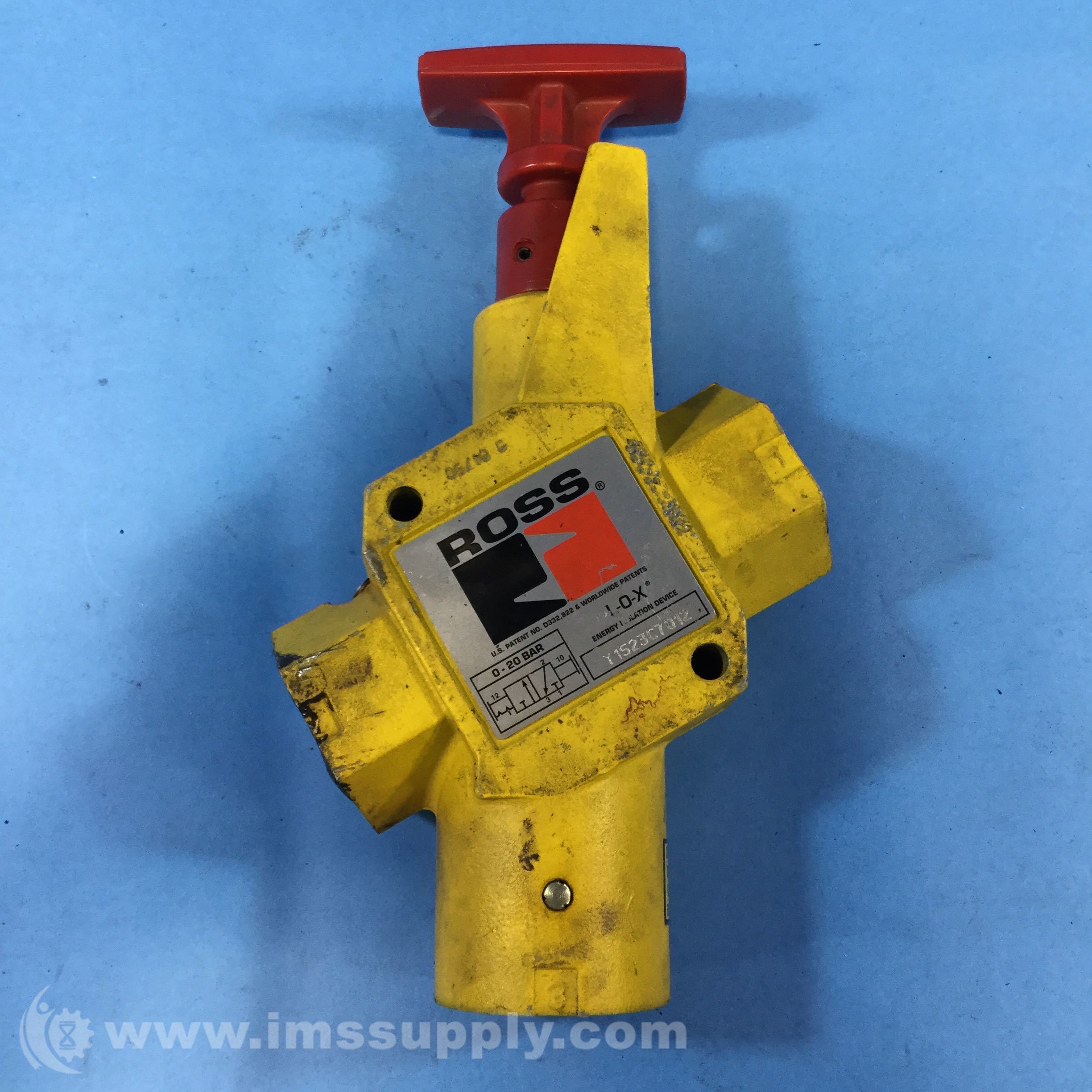 Ross Controls Y1523C7012 Manual Lockout L-O-X Valve - IMS Supply