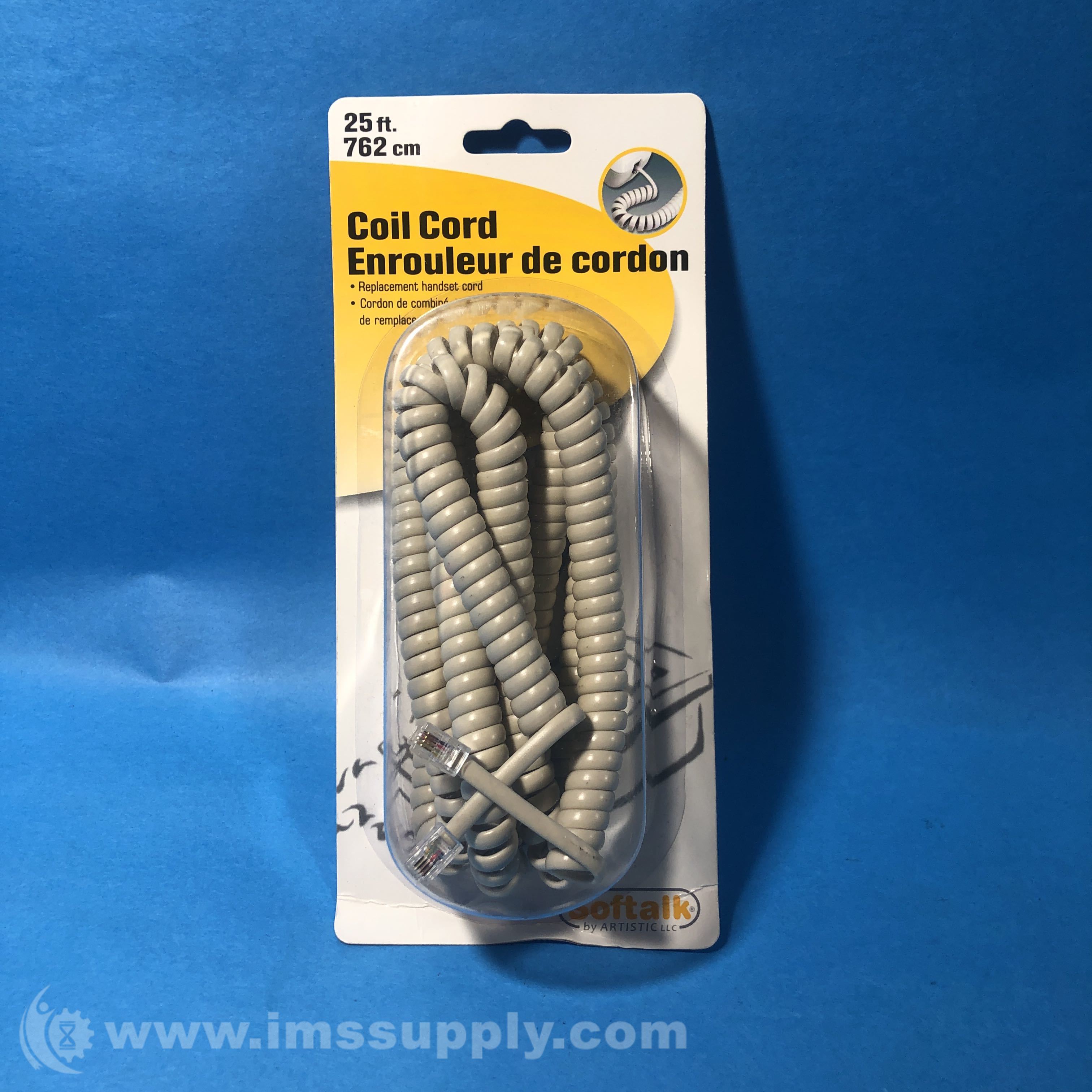 Softalk 42265 Phone Coil Cord 25' - IMS Supply