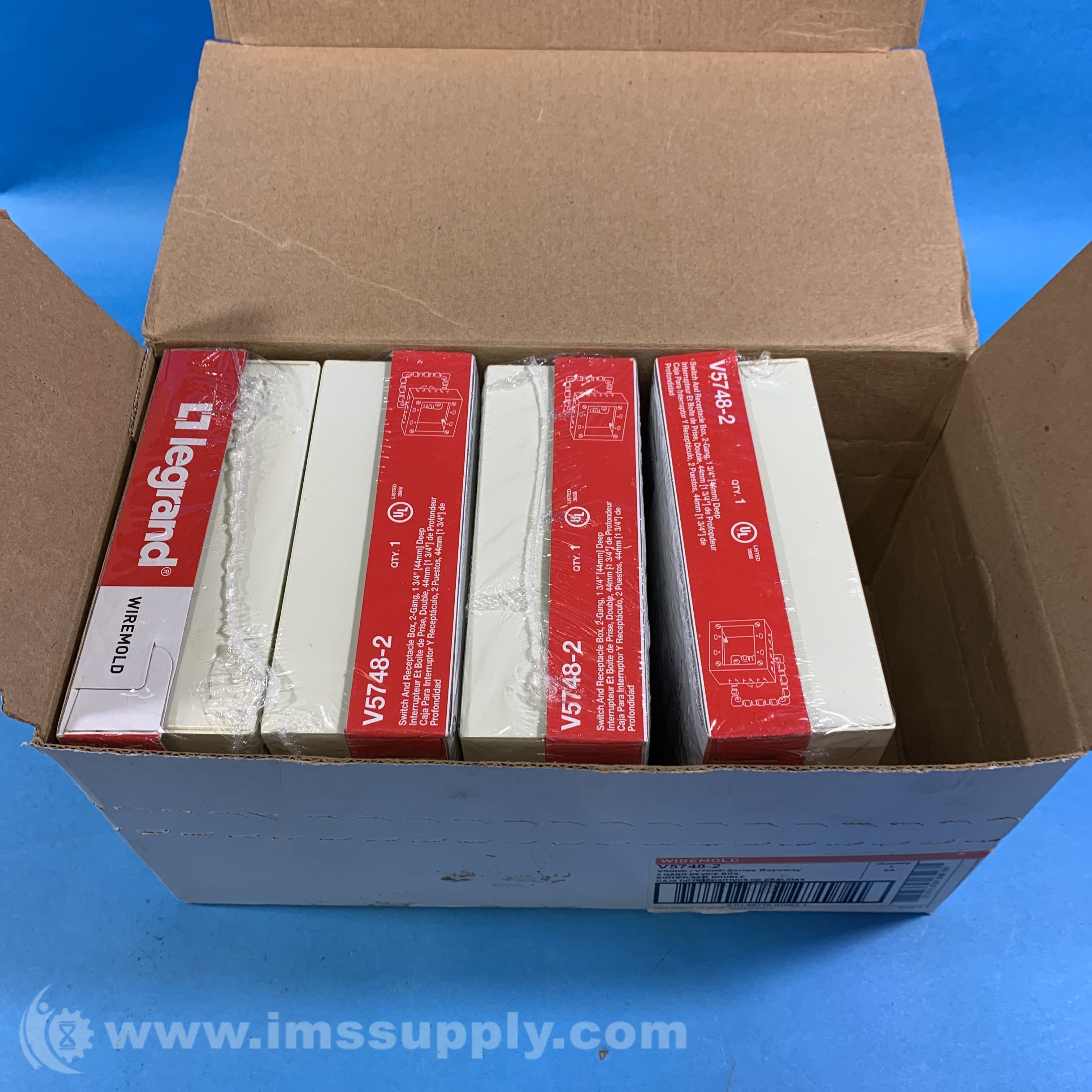 Legrand V5748-2 Box of 5 Deep Device Box - IMS Supply