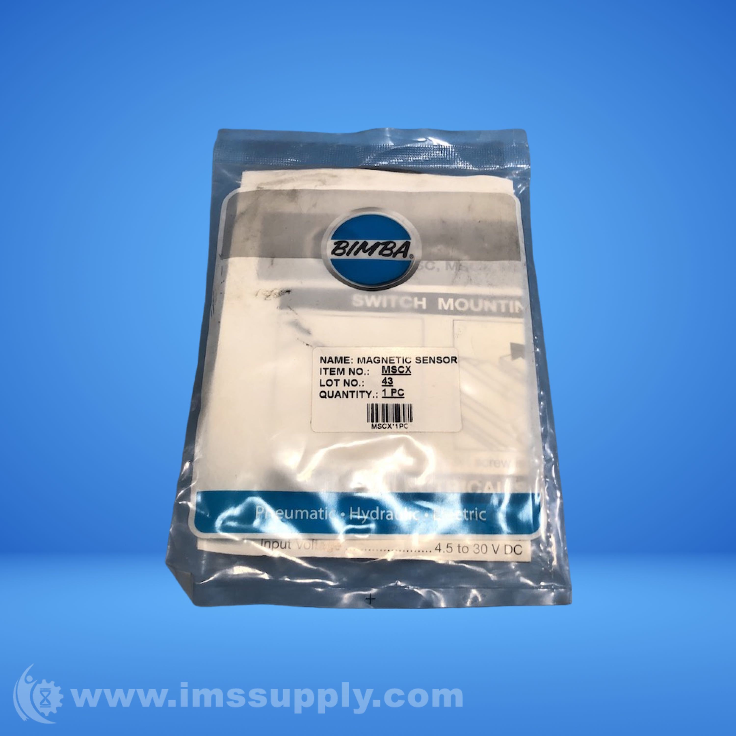 Bimba MSCX Magnetic Sensor / Reed Switch Pnp Low Profile Sink - IMS Supply