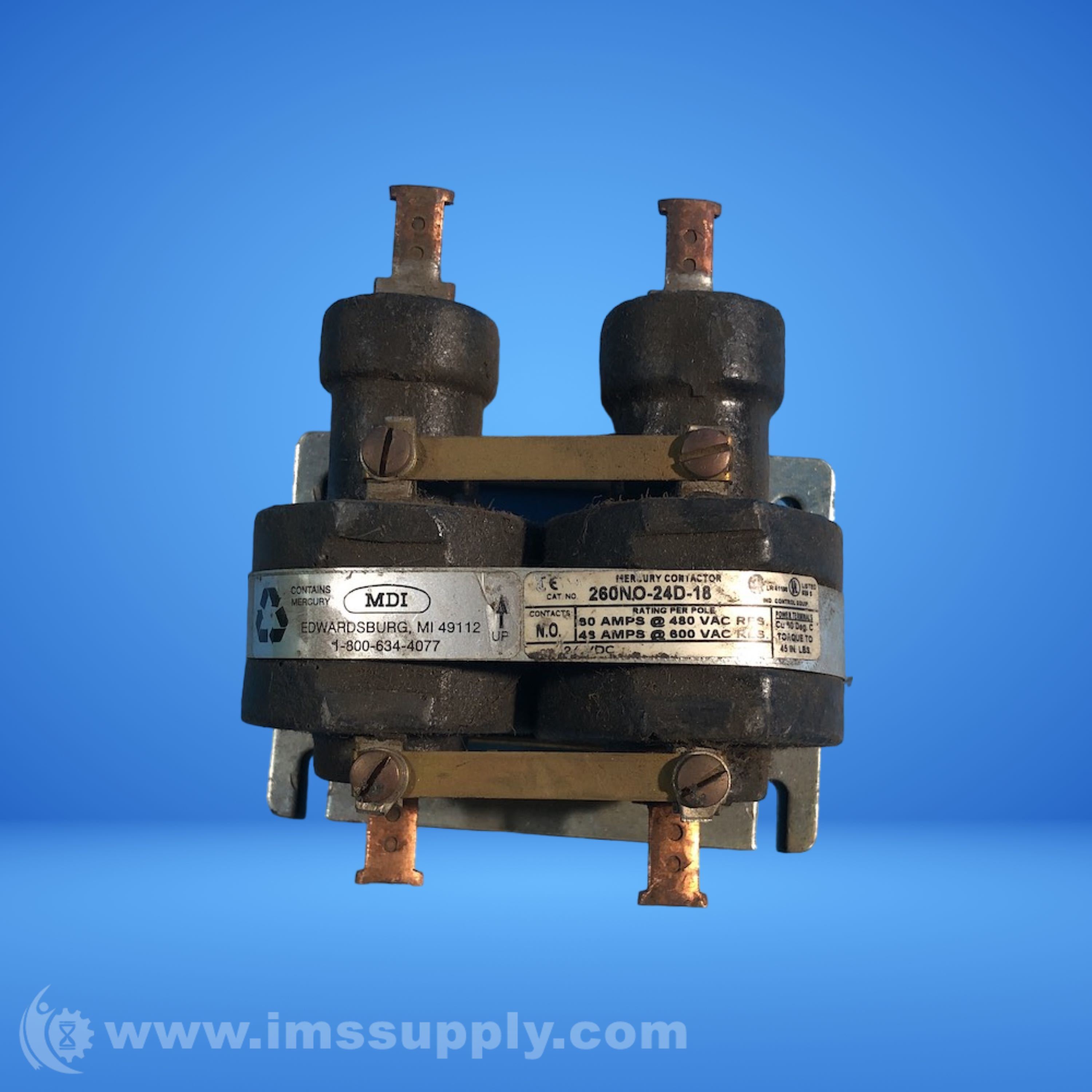 Mdi 260NO-24D-18 Mercury Relay - IMS Supply