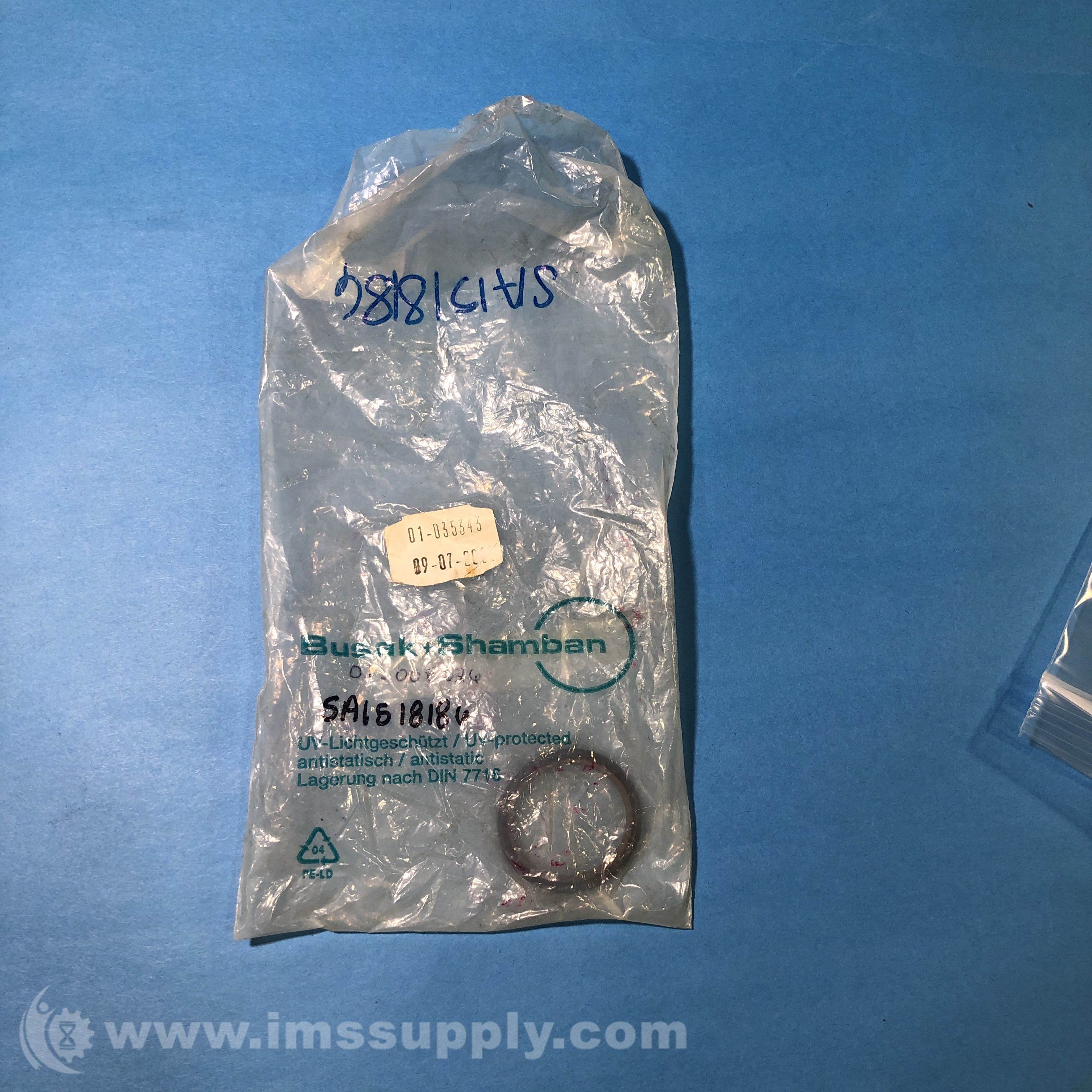 Busak & Shamban 01-008626 Brass Oil Seal - IMS Supply