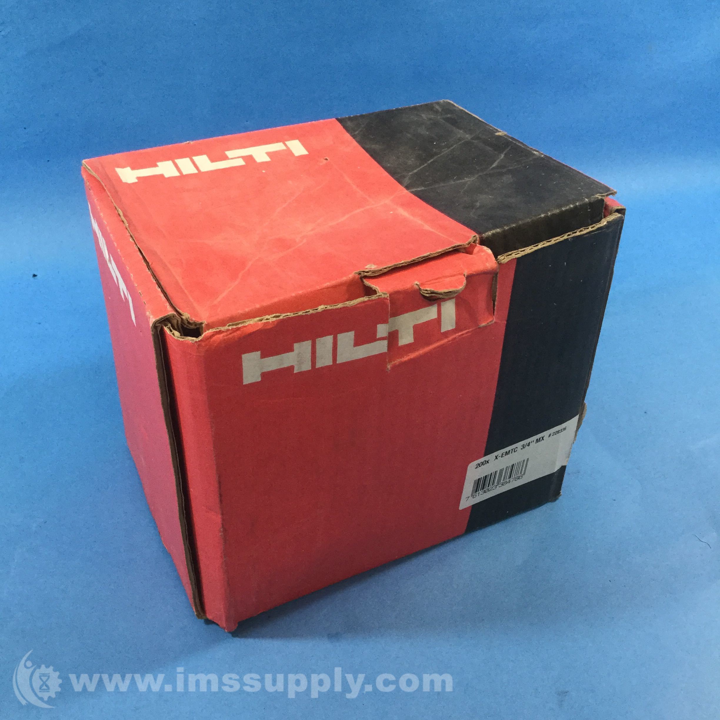 Hilti X-EMTC 3/4 MX Box of 200 Conduit Clips - IMS Supply