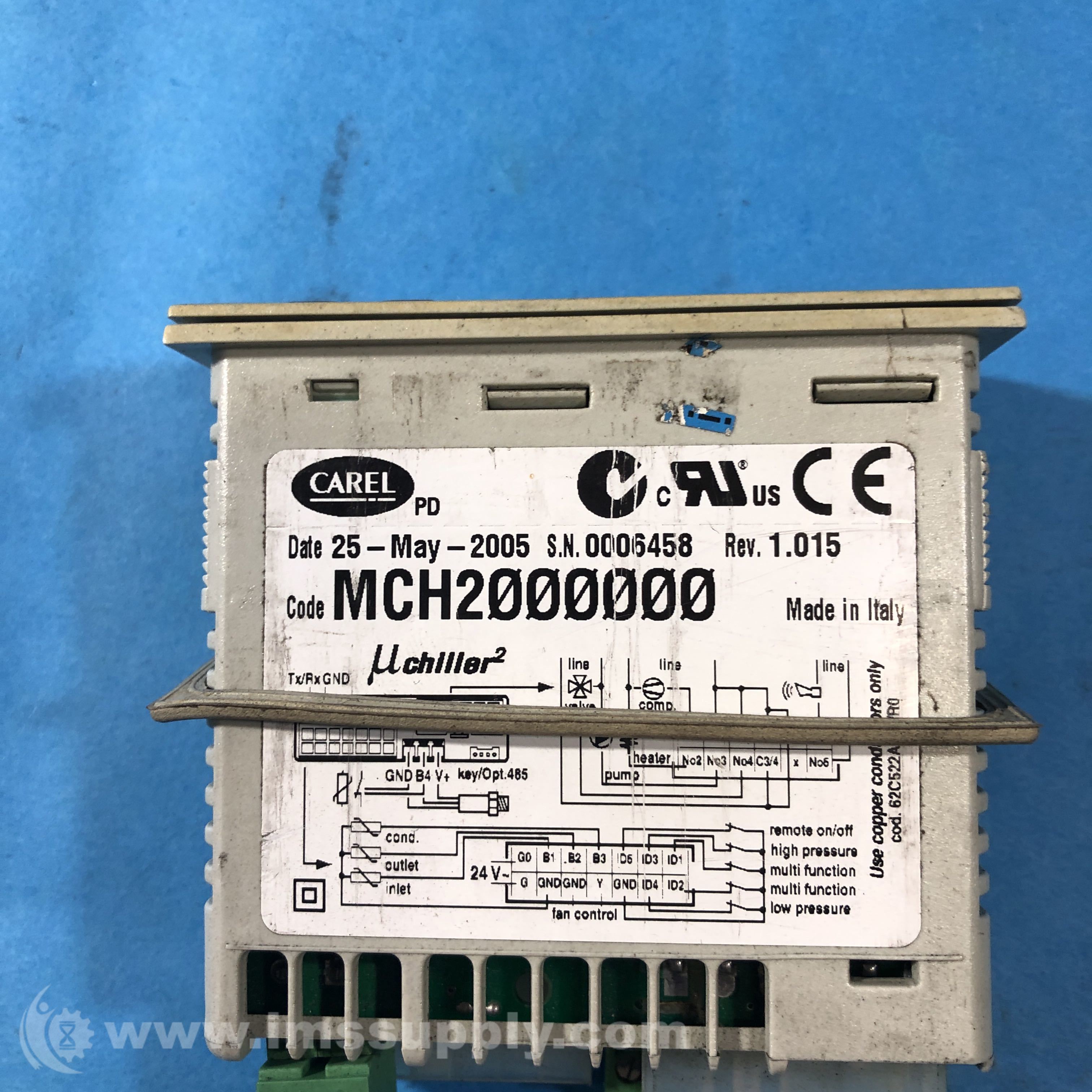 Carel MCH2000000 Microchiller 2 Thermostat Controller - IMS Supply