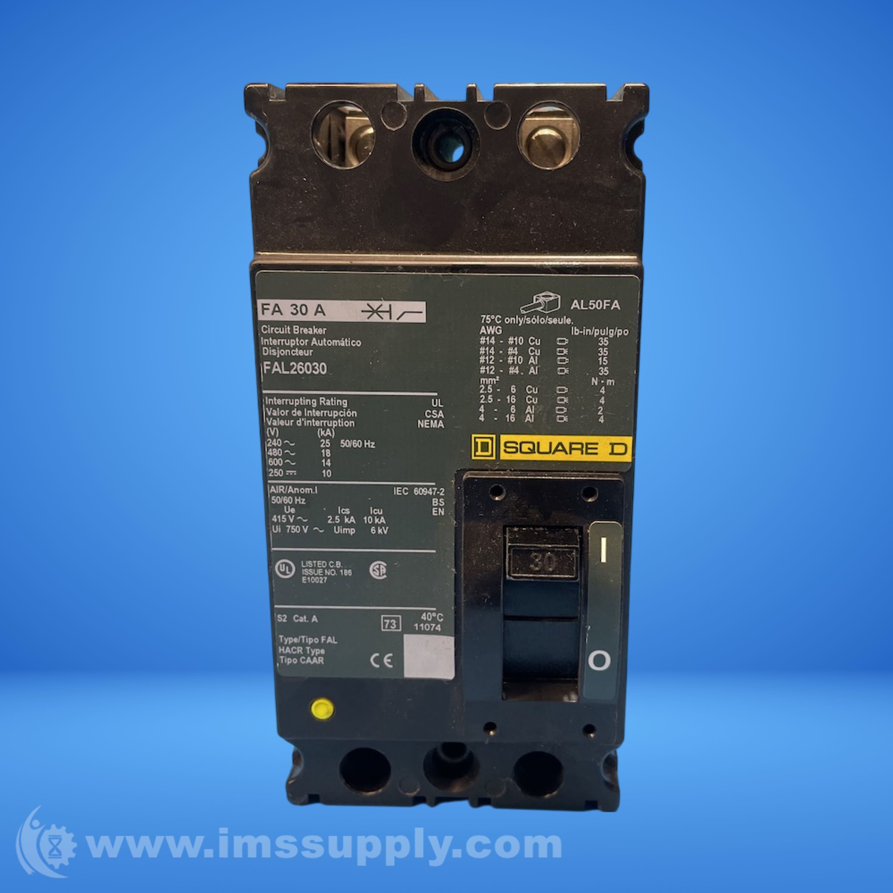 Square D fa30a - IMS Supply
