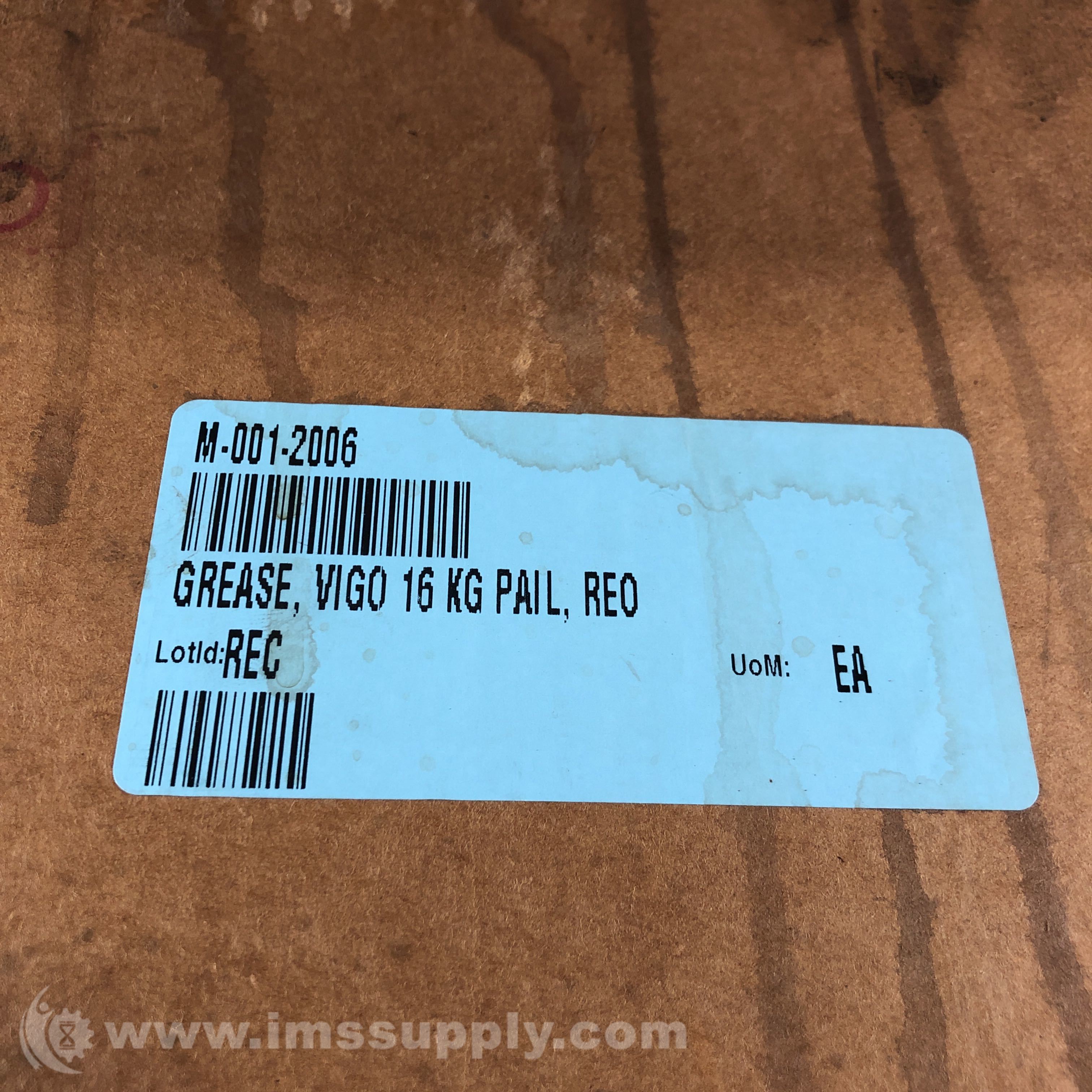 Nabtesco M-001-2006 Vigo 16 KG Grease Pail - IMS Supply