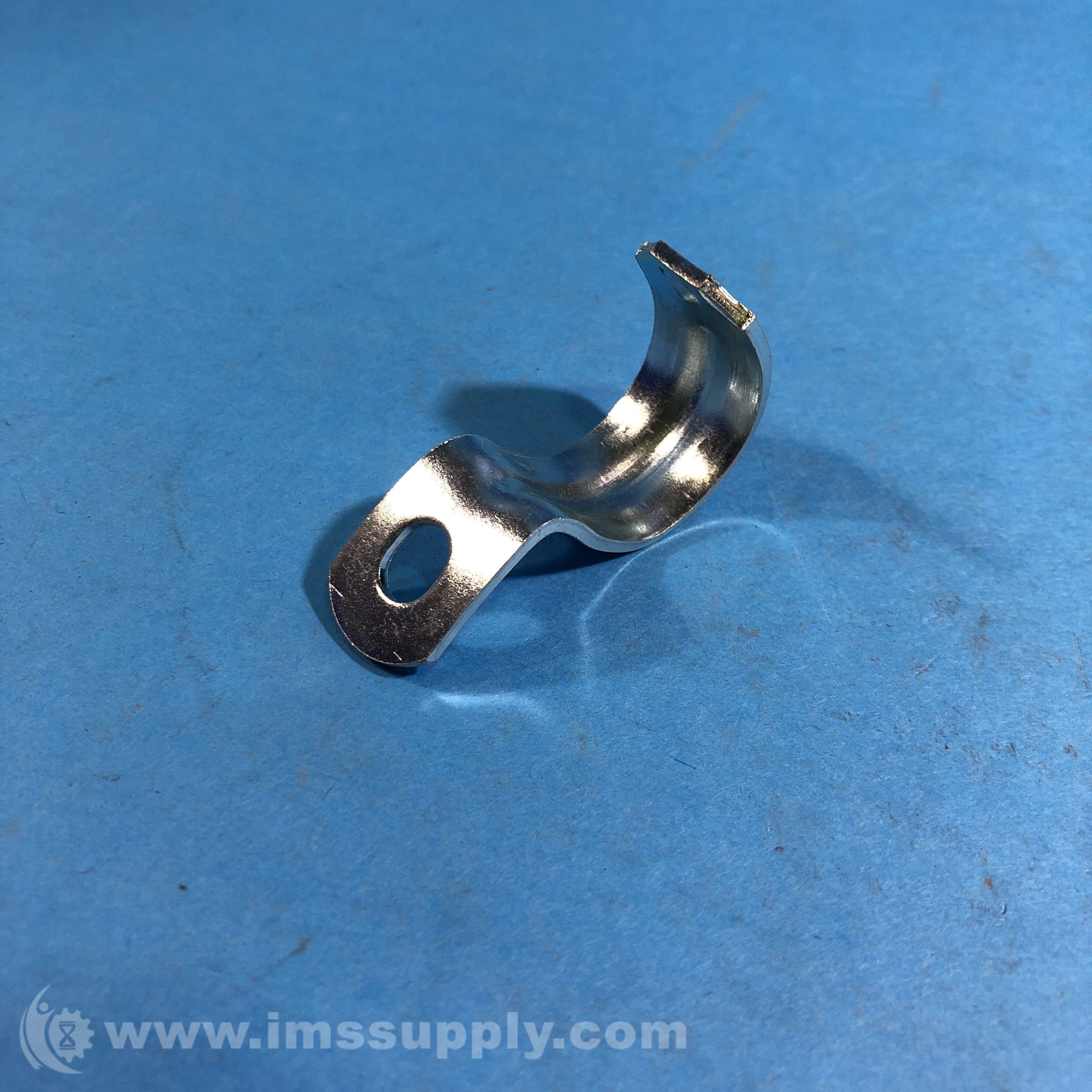 Emt Clip Conduit Strap Bracket, Silver Color, 1 Mounting Hole - IMS Supply